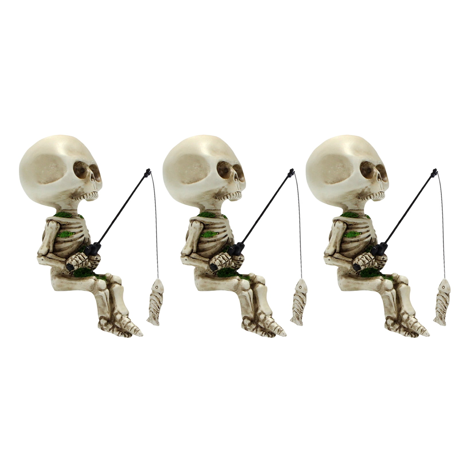 Mosey 1/3Pcs Outdoor Garden Halloween Skeleton Ornament Creative Entry ...