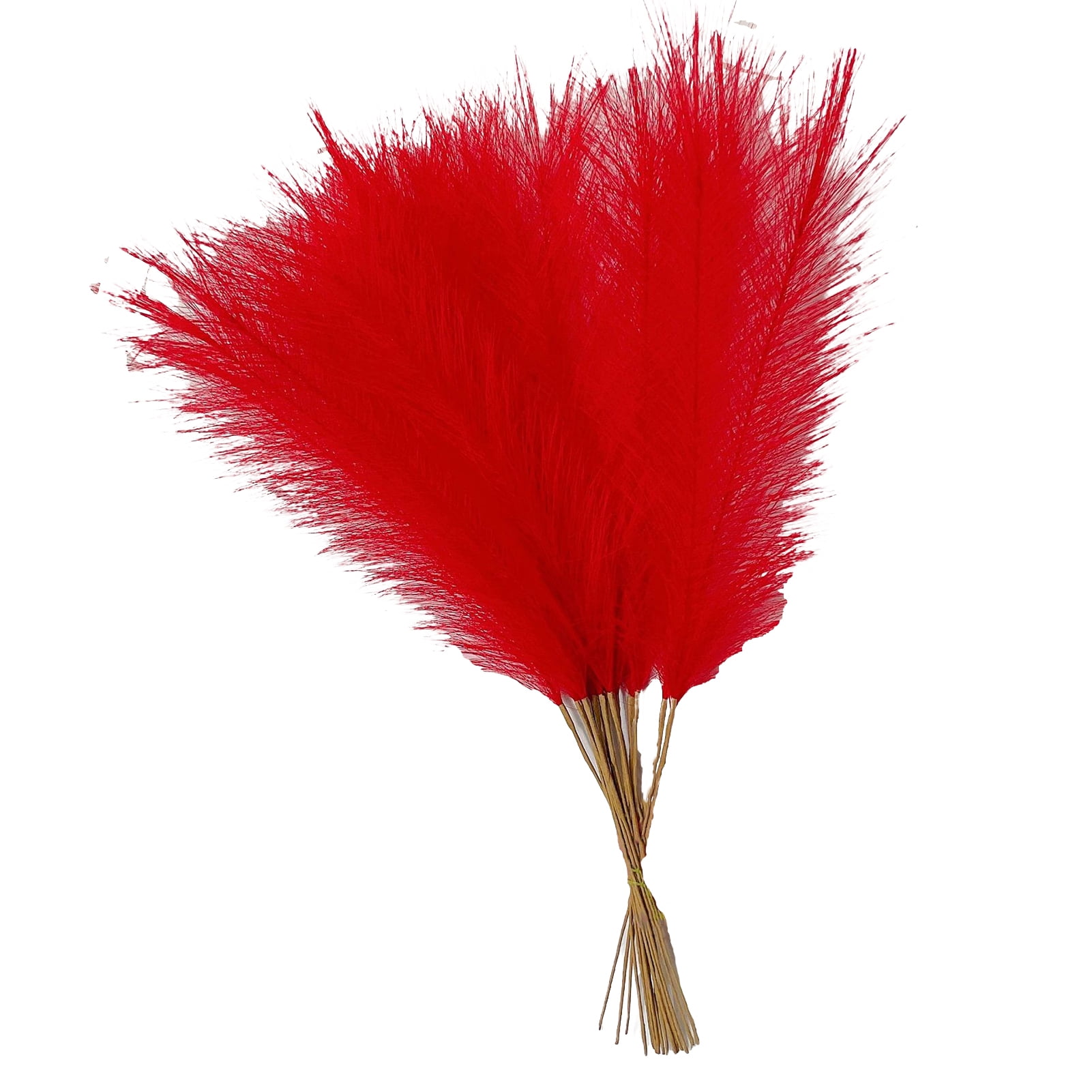 Mosey 10Pcs Artificial Pampas Grass Decorations Realistic Vibrant Color ...