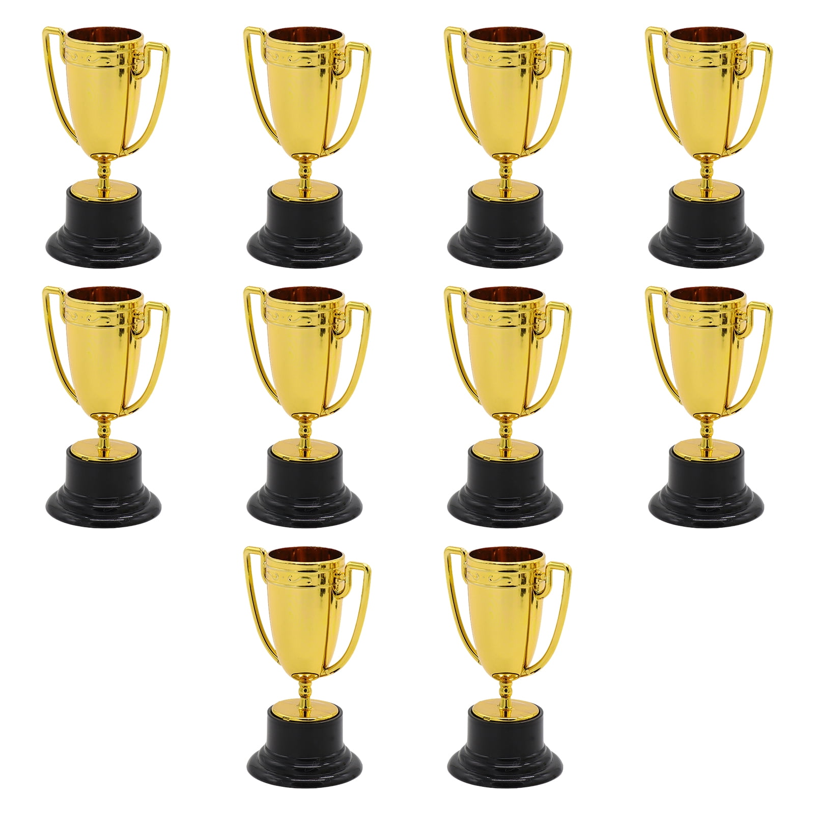 Mosey 10Pcs Mini Trophies Plastic Trophy Award Eye-catching Mini ...