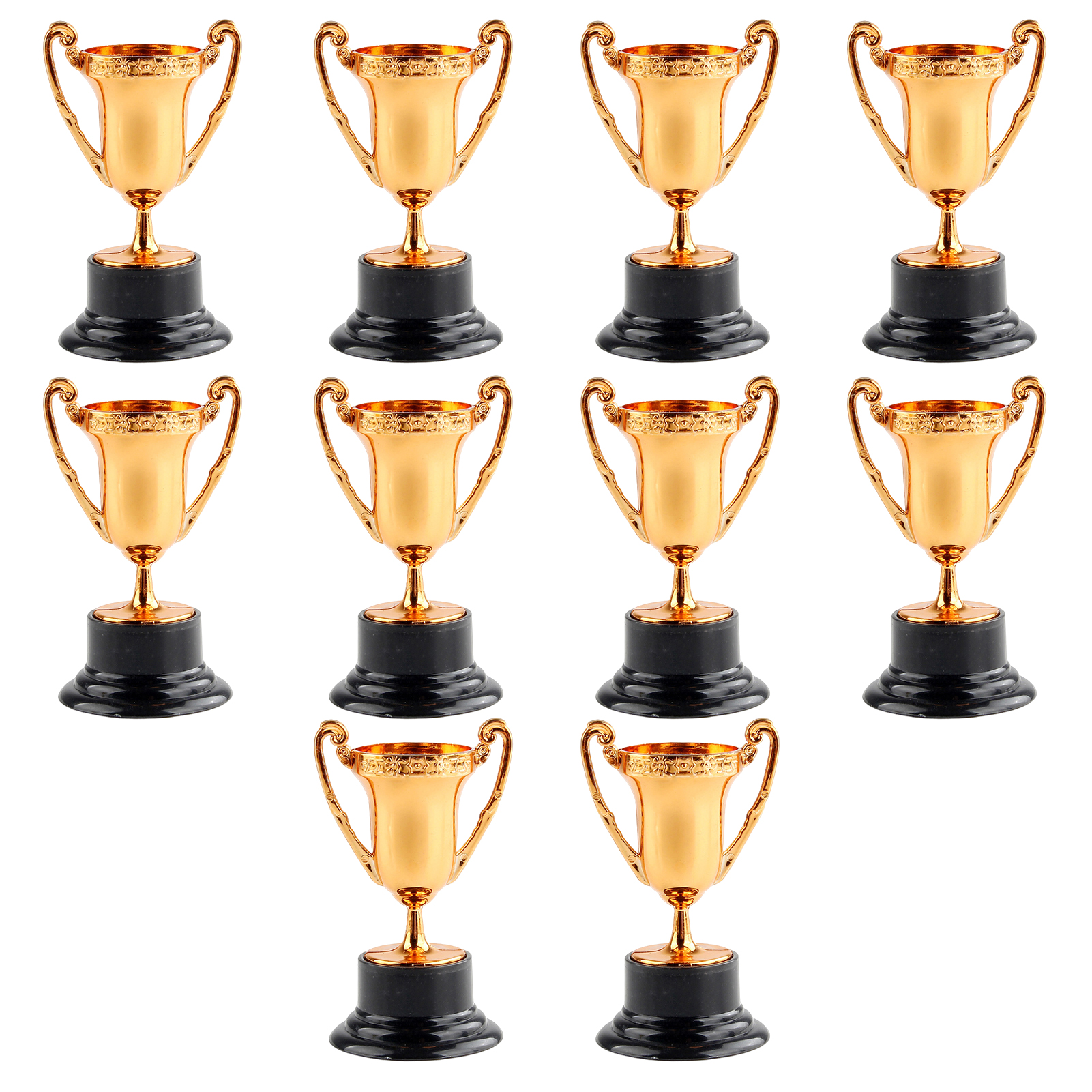 Mosey 10Pcs Mini Trophies Plastic Trophy Award Eye-catching Mini ...