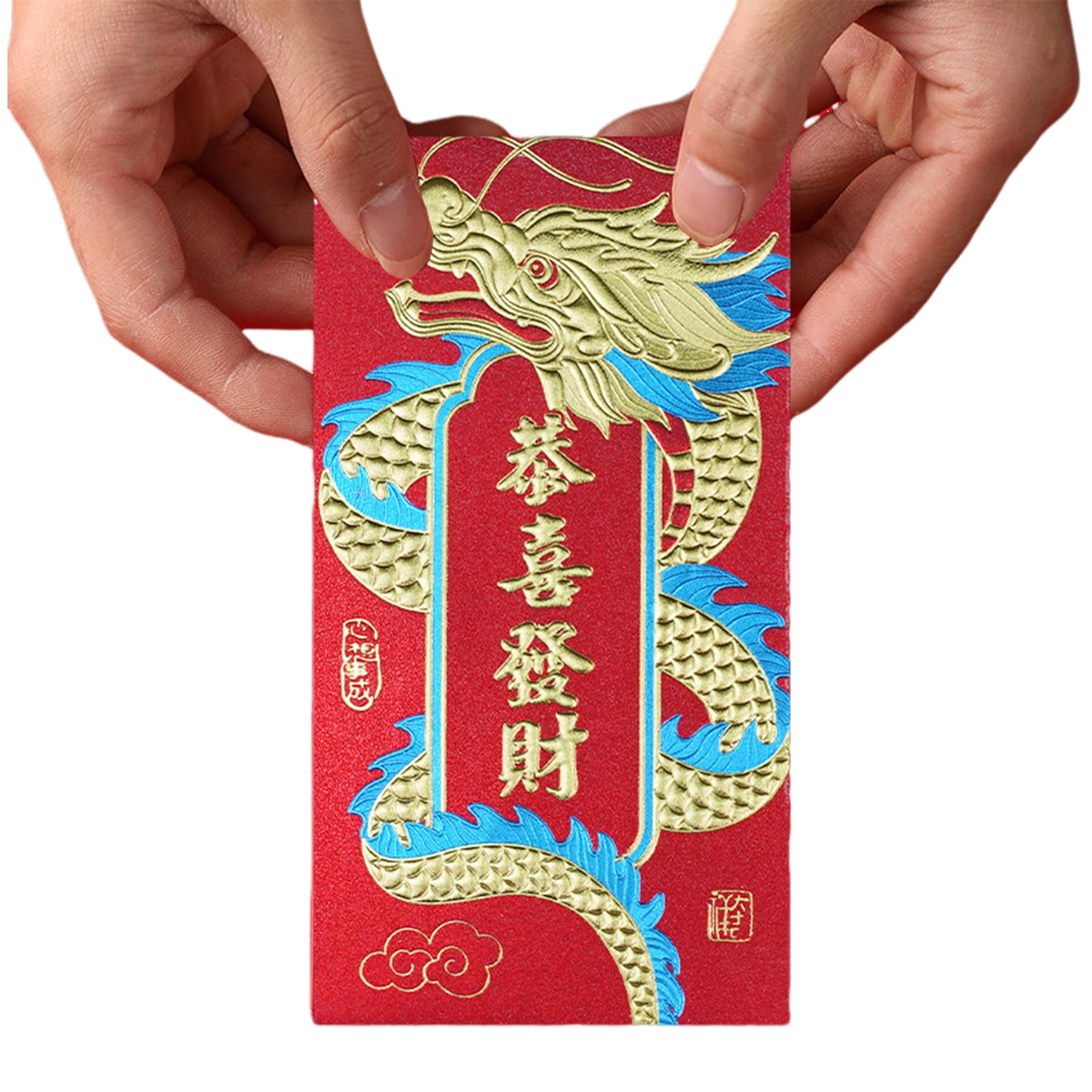 Mosey 12Pcs 2024 Spring Festival Red Envelopes Vibrant Color Chinese ...