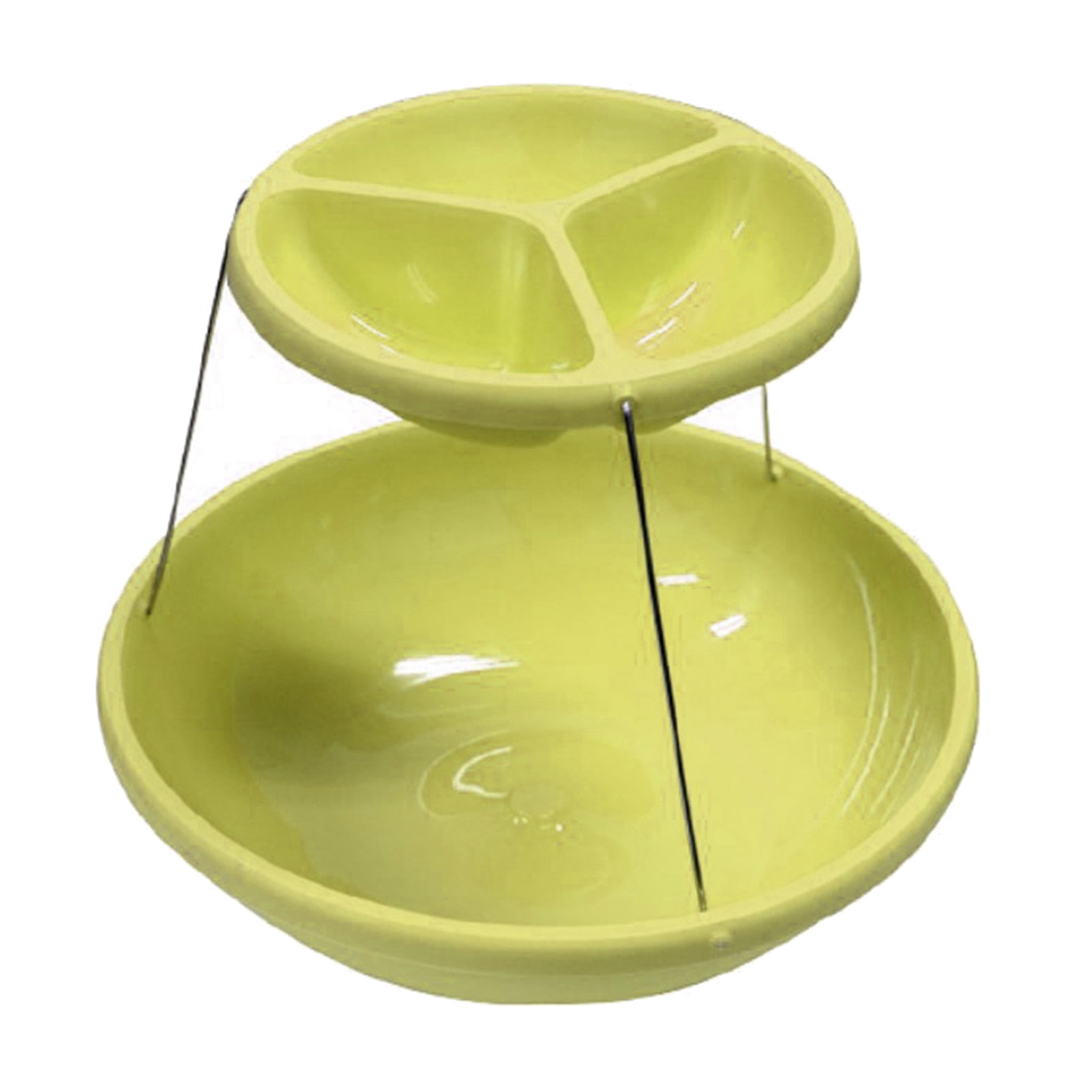 Mosey 2/3 Tier Twist Fold Party Bowl Serving Plate Collapsible Nesting ...