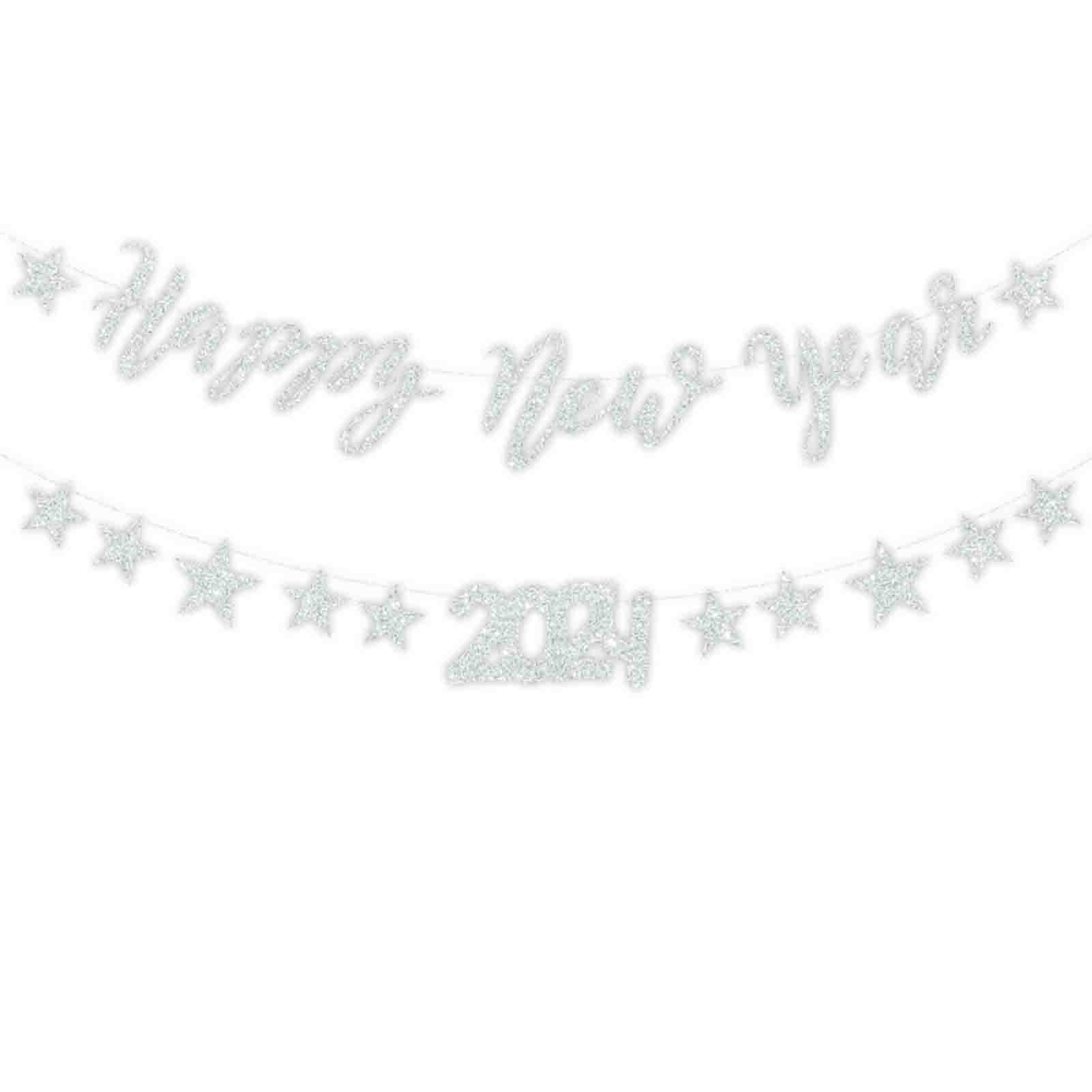 Mosey 2024 New Year Banner Sparkling Vibrant Color Fine Texture Fade ...
