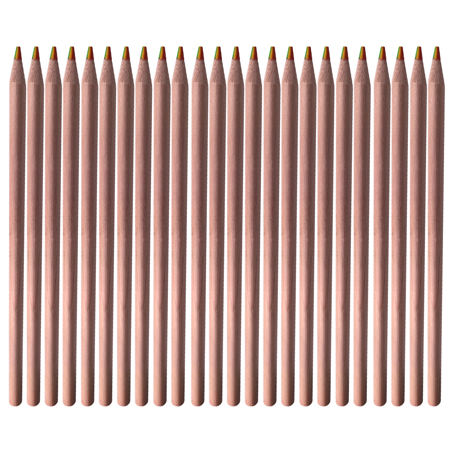 Mosey 24Pcs Colored Pencils 7 in 1 Rainbow Pencil Wooden Multi Colored ...