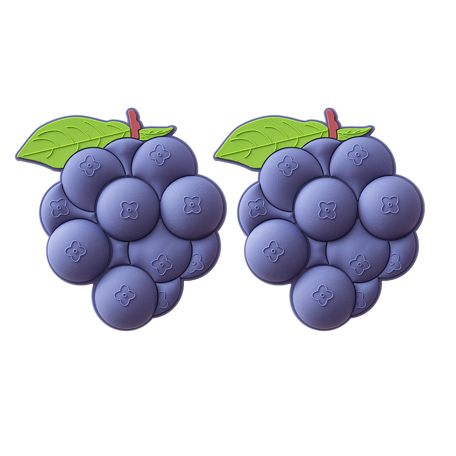 Mosey 2Pcs Refrigerator Magnets Detachable Design Cute Pea Blueberry ...