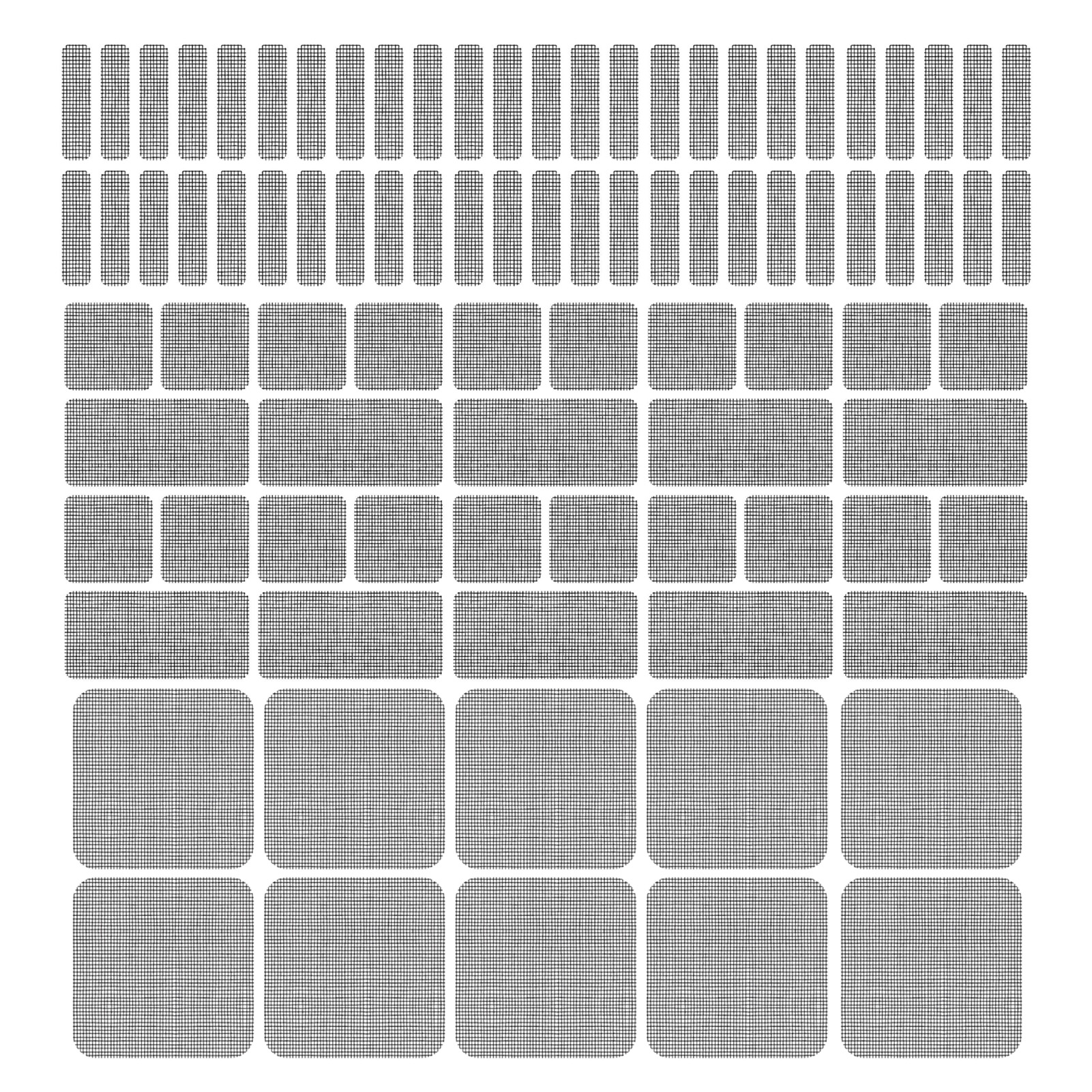 Mosey 30 Sheets Easy Fix Window Screen Repair Patches Self Adhesive ...