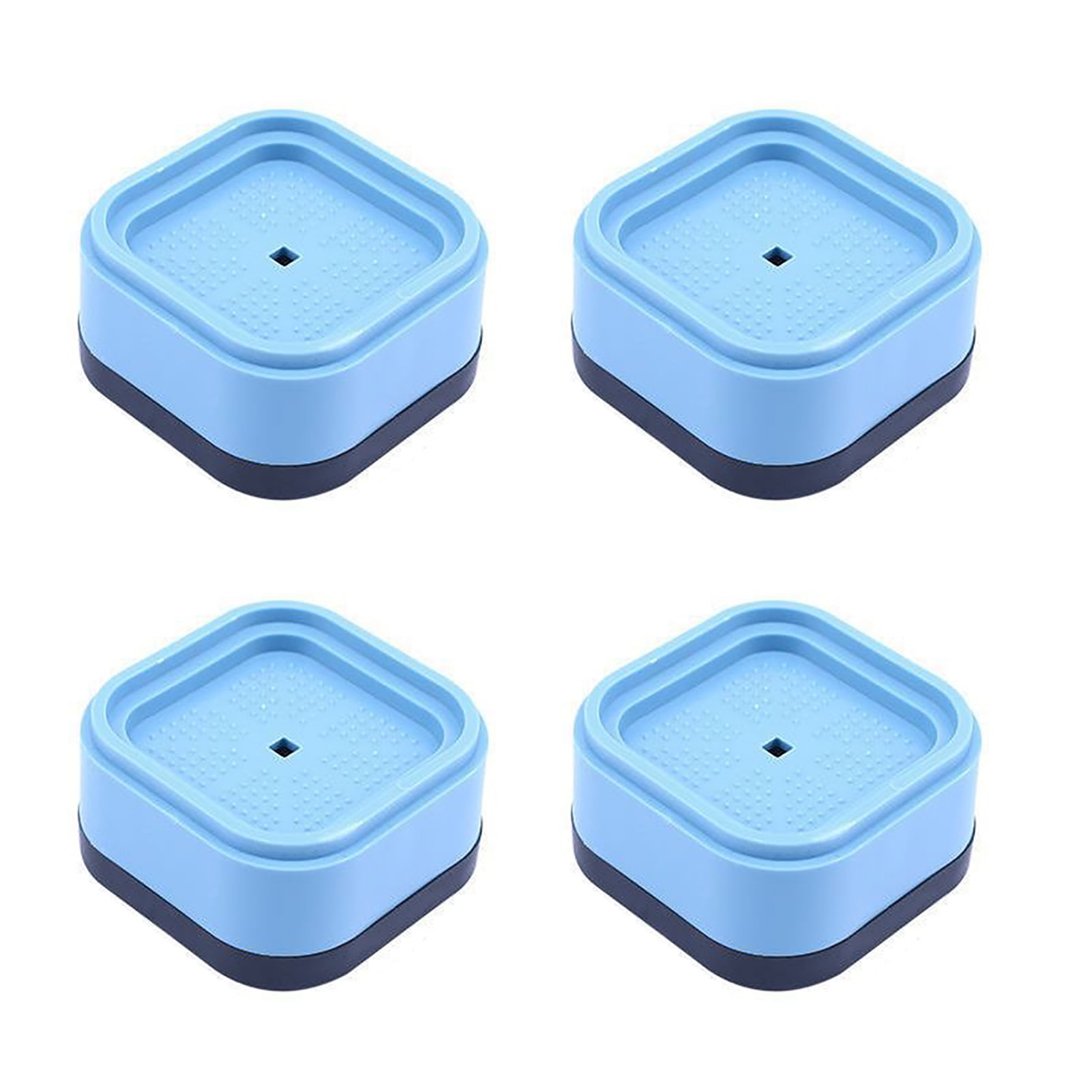 Mosey 4 Pcs Washing Machine Foot Pads Square Stackable Anti-slip Noise ...