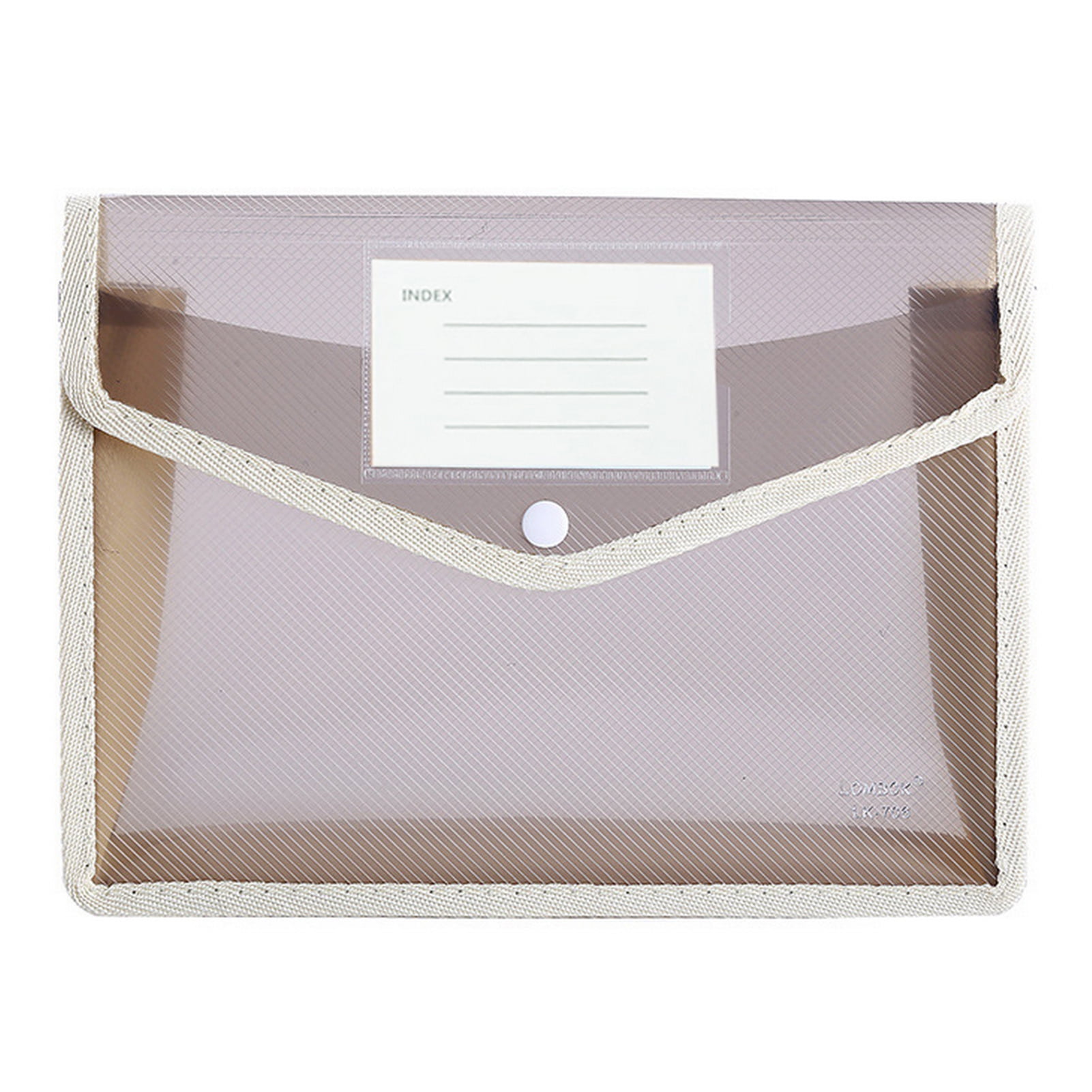 Mosey A4 Colorful File Folder with Label Pocket Horizontal Snap Button ...