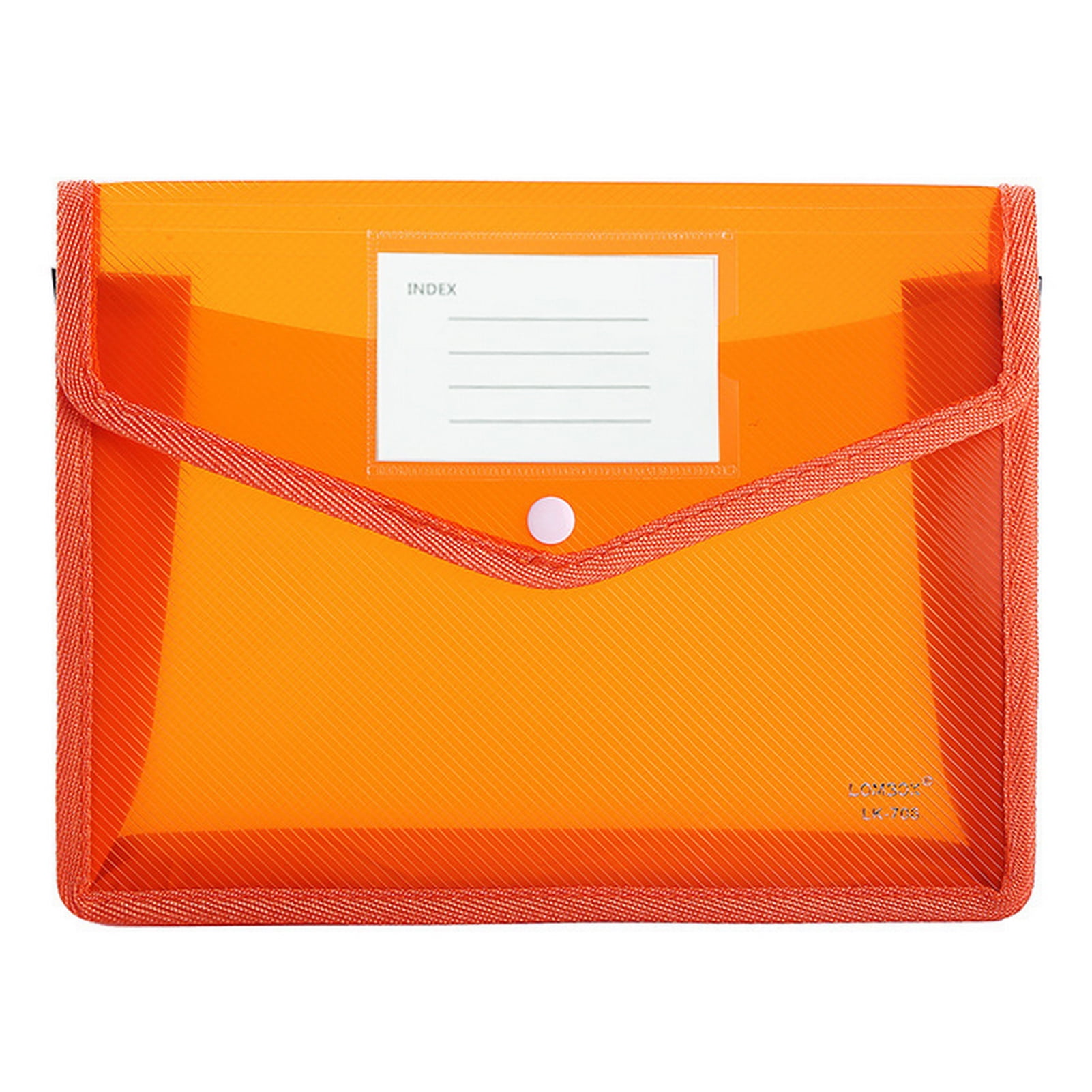 Mosey A4 Colorful File Folder with Label Pocket Horizontal Snap Button ...