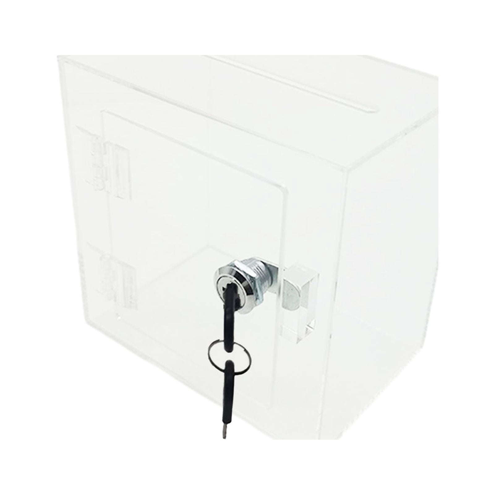 Mosey Adults Children Clear Acrylic Money Box with 2 Keys Visible ...