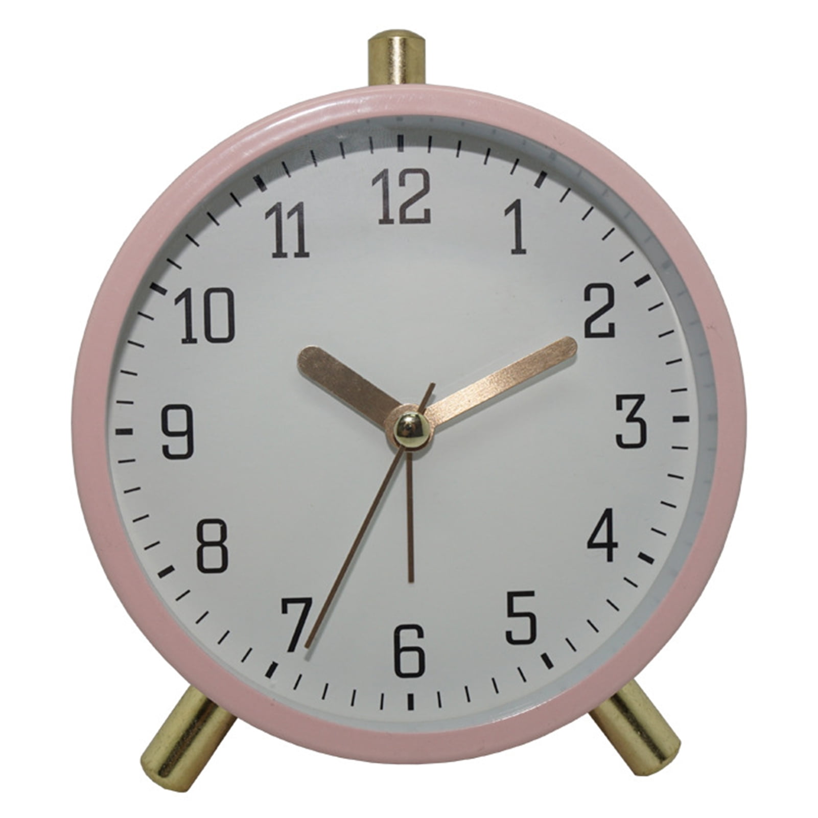 Mosey Alarm Clock Mute Sweeping Movement Arabic-numeral Dial with Night ...