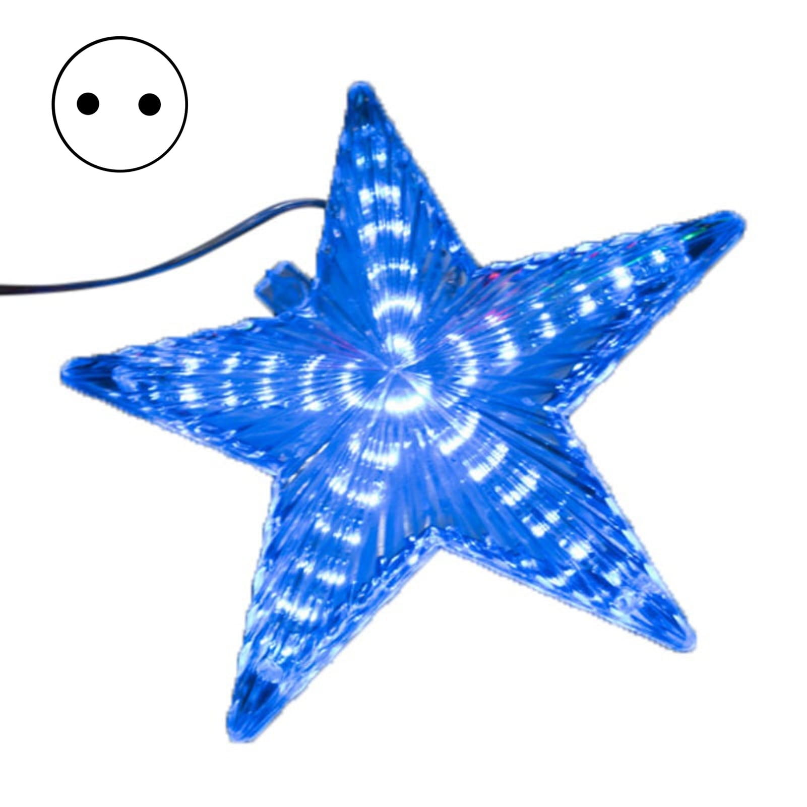 Mosey Christmas Tree Topper Star with LED Light Creative Shape Plug ...