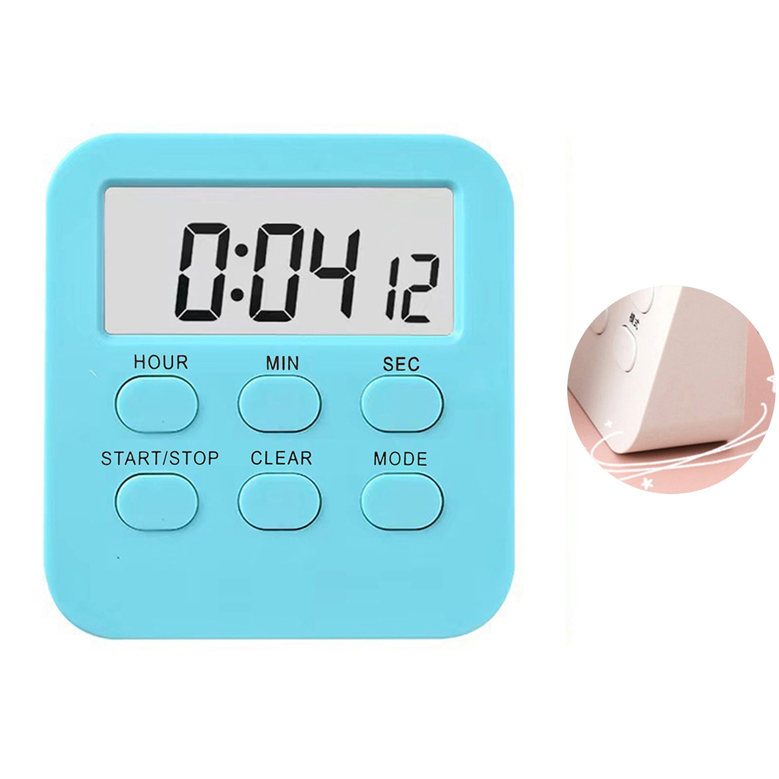 Mosey Countdown Timer Large Screen Display Magnets Adjustable Silence ...