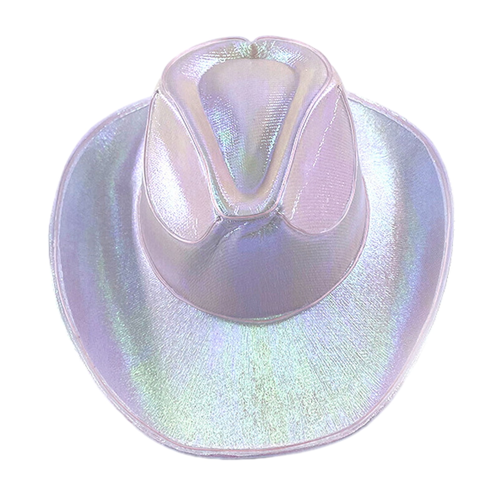 Mosey Cowgirl Hat Wireless Disco Luminous Colorful LED Glowing Light ...