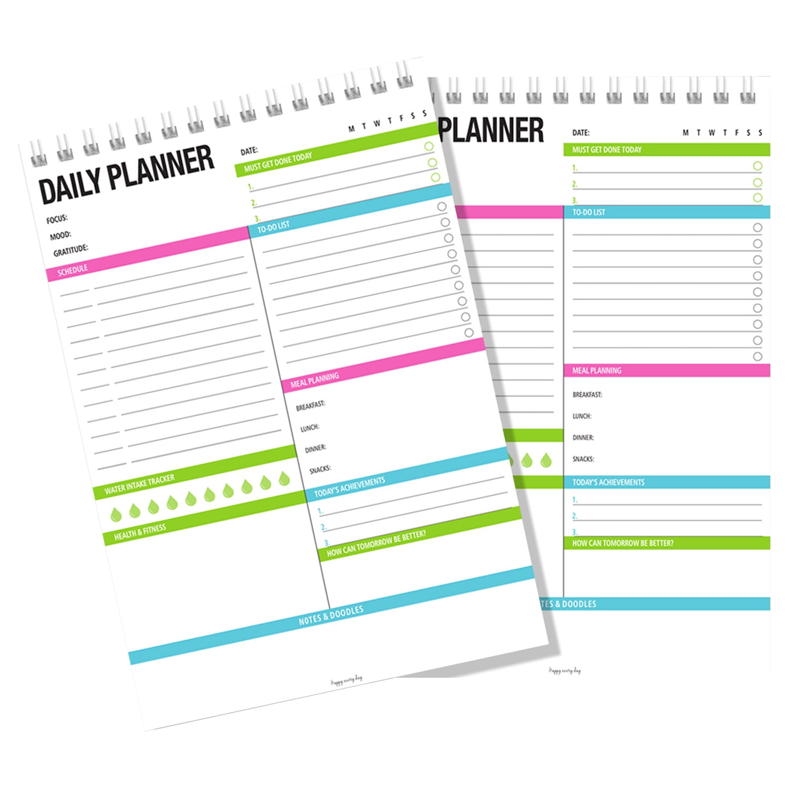Mosey Daily Planner Coil Design Weekly Planner Notepad Appointments ...