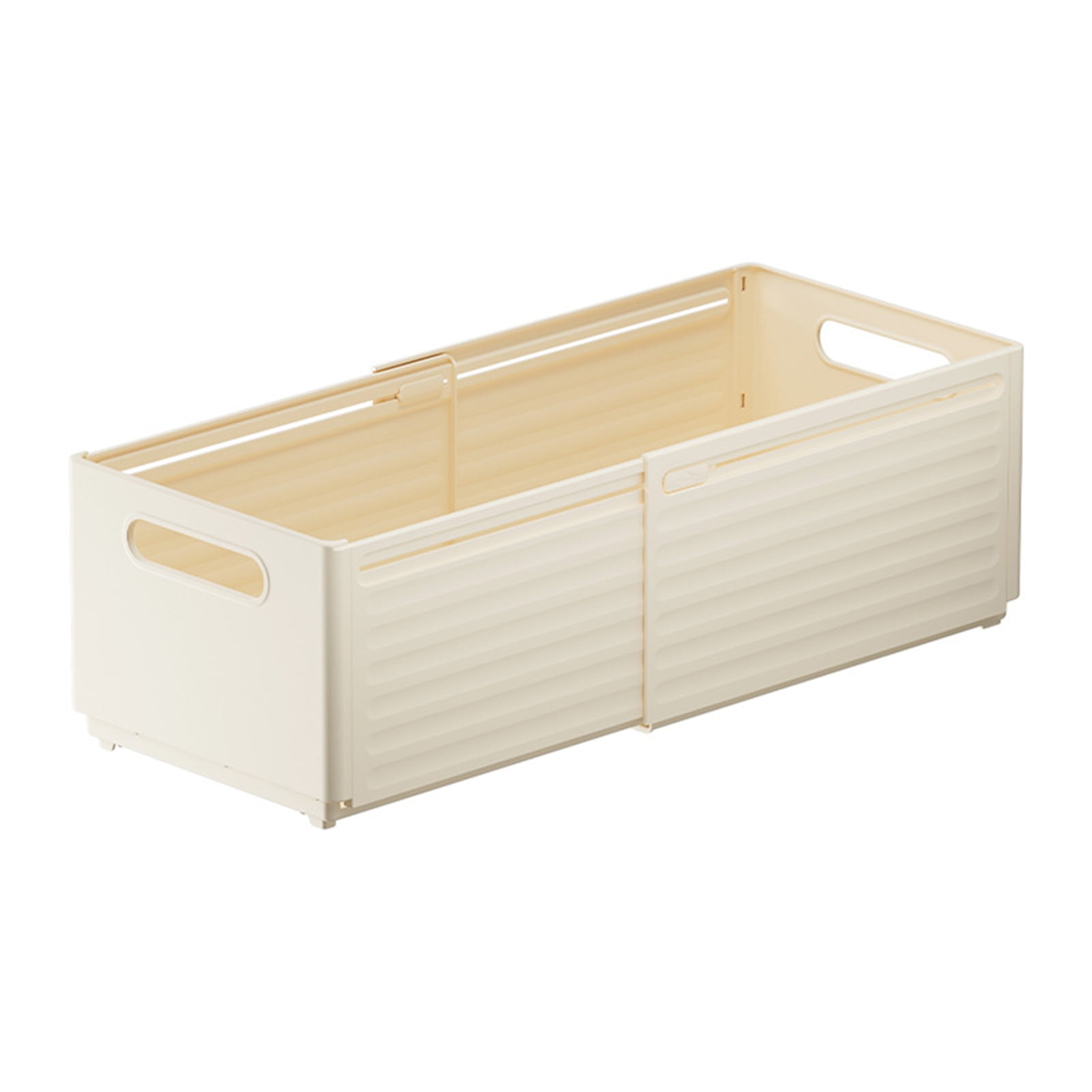 Mosey Expandable Storage Bins with Hollow Handles Stable Stackable ...