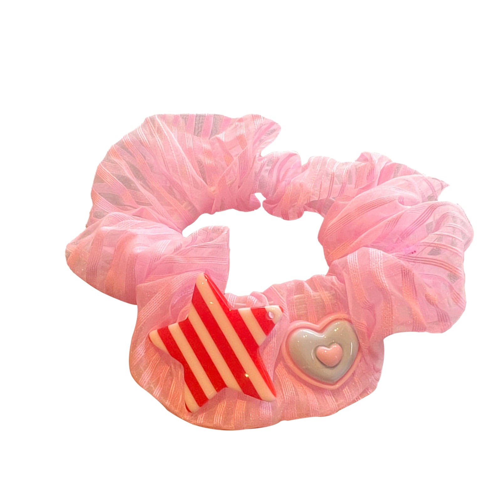Mosey Hair Ring Letter Heart Star Decor High Elasticity Anti-slip ...