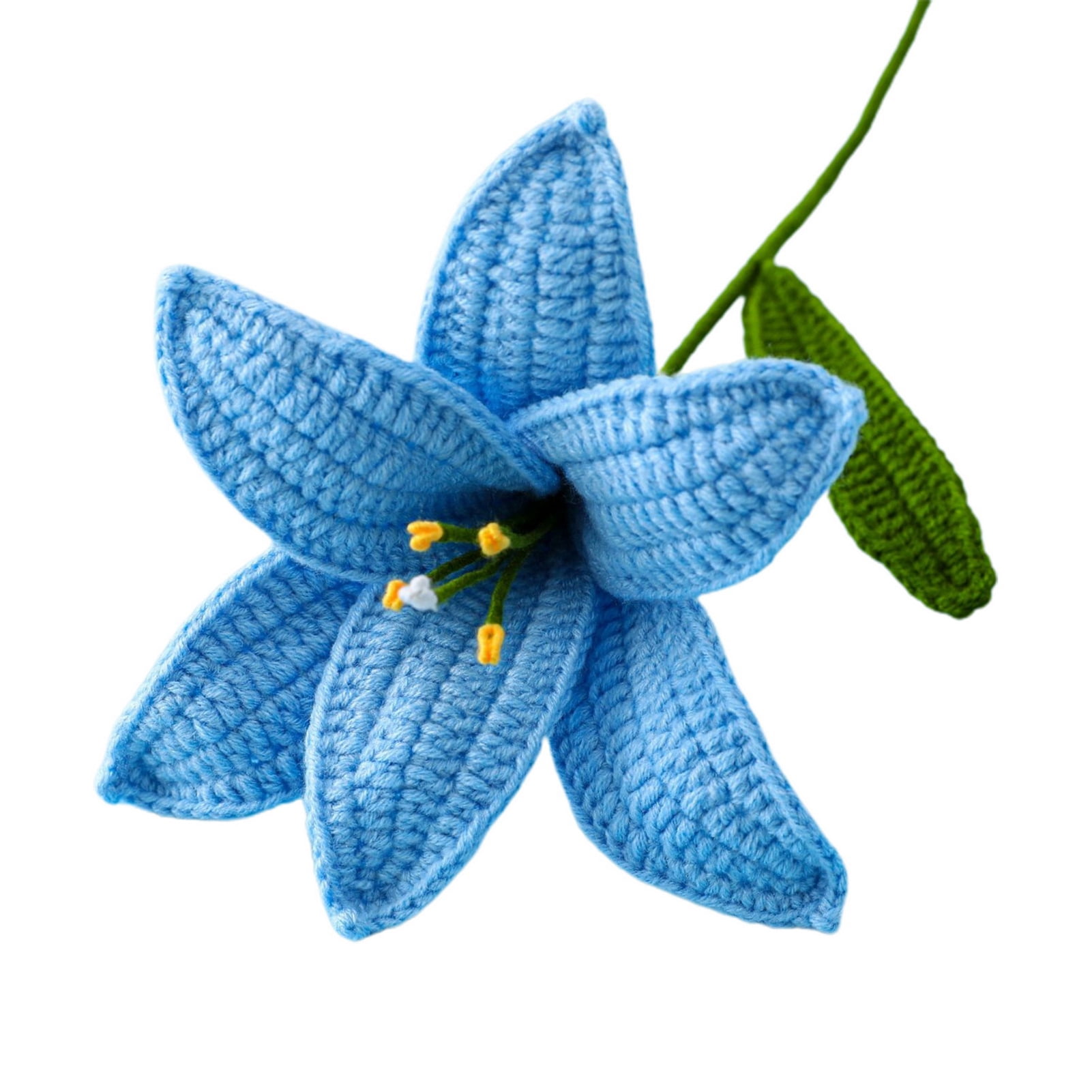 Mosey Hand-knitted Crochet Lily Bouquet Vibrant Color Non-fading ...