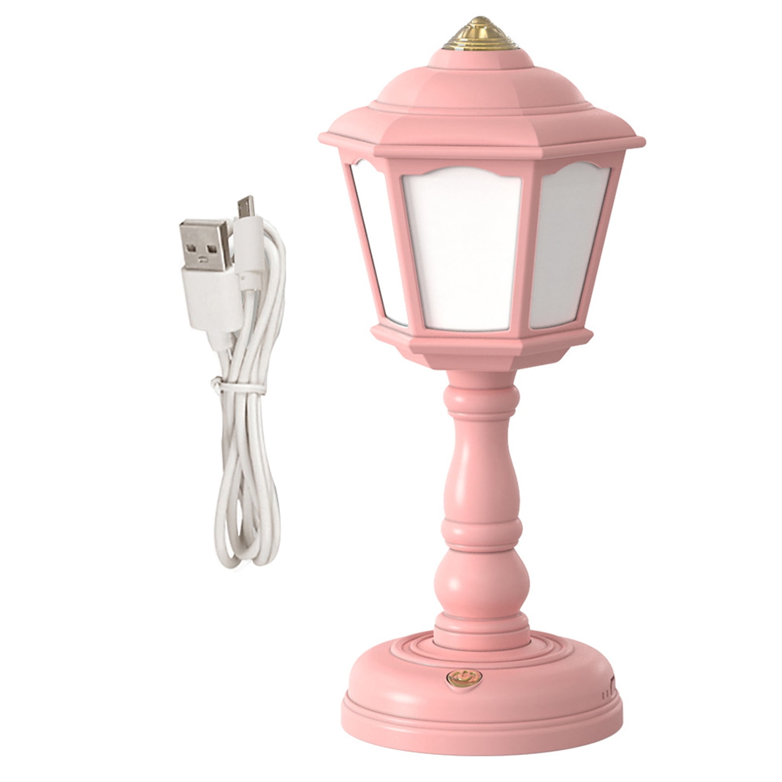 Mosey LED Night Lamp Dimmable Flicker-Free Rechargeable Retro Style ...