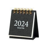 Mosey Mini Desk Calendar Simple Style Plan Book Spiral Coil Page ...