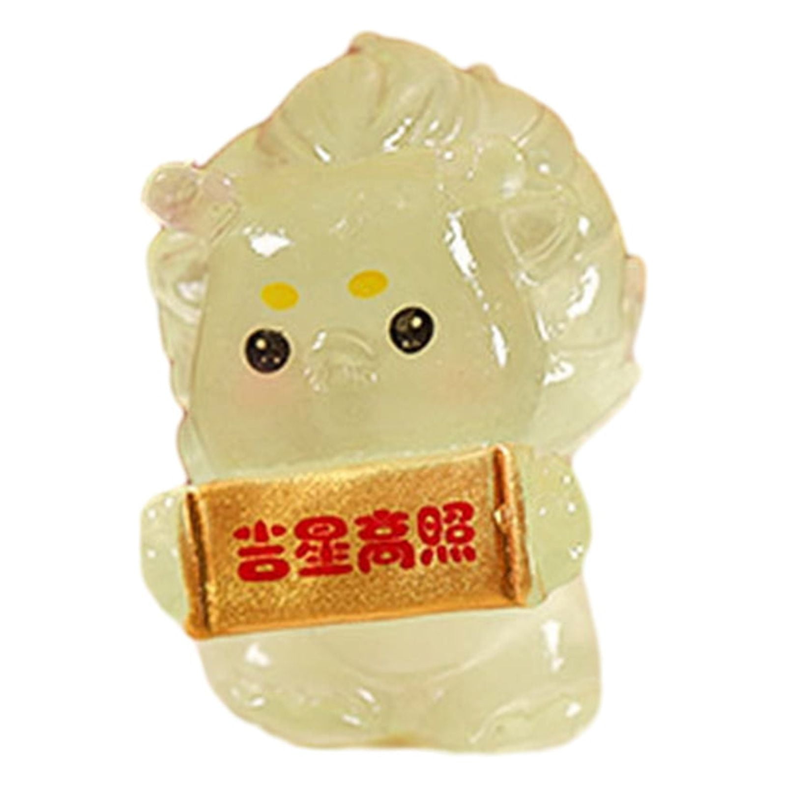 Mosey Mini Luminous Dragon Figurines Glowing in The Dark Cartoon Zodiac ...