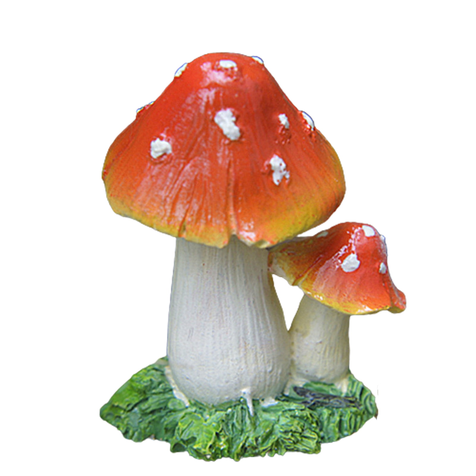 Mosey Mushroom Statue Cute Miniature Mushroom Figurine Ornaments Long ...