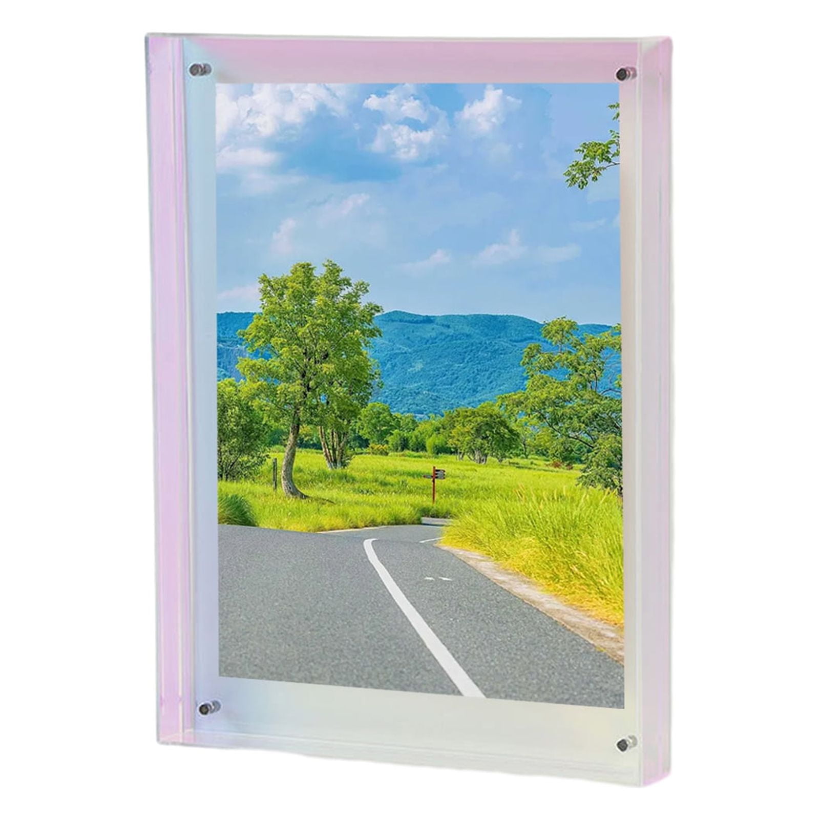 Mosey Photo Frame Vibrant Floating Acrylic Picture Frame Desk Wall Art ...