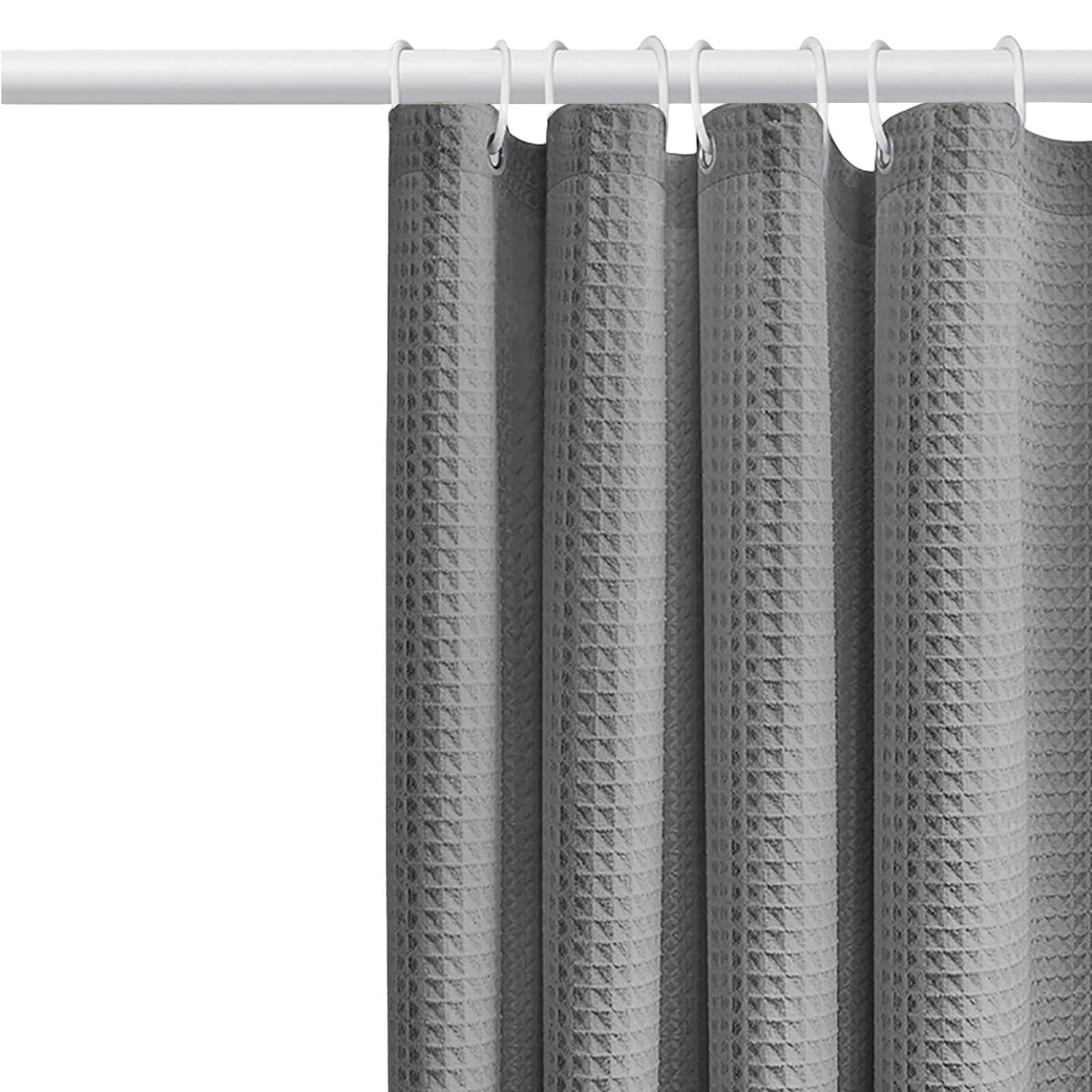Mosey Shower Curtain Elegant Durable Waffle Design Waterproof Shower ...