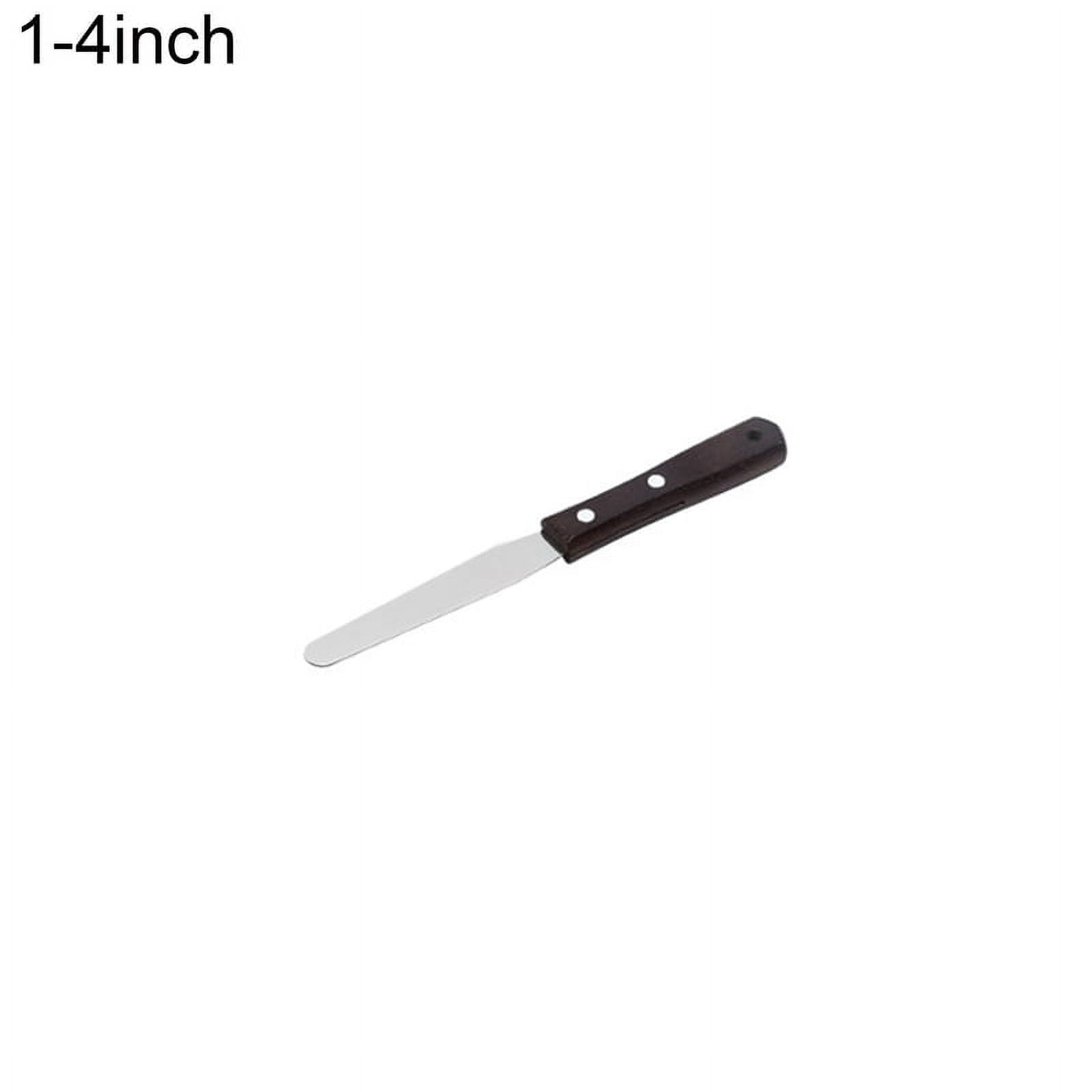 Mosey Spatula,Cake Spatula Wooden Handle Baking Tools Stainless Steel ...