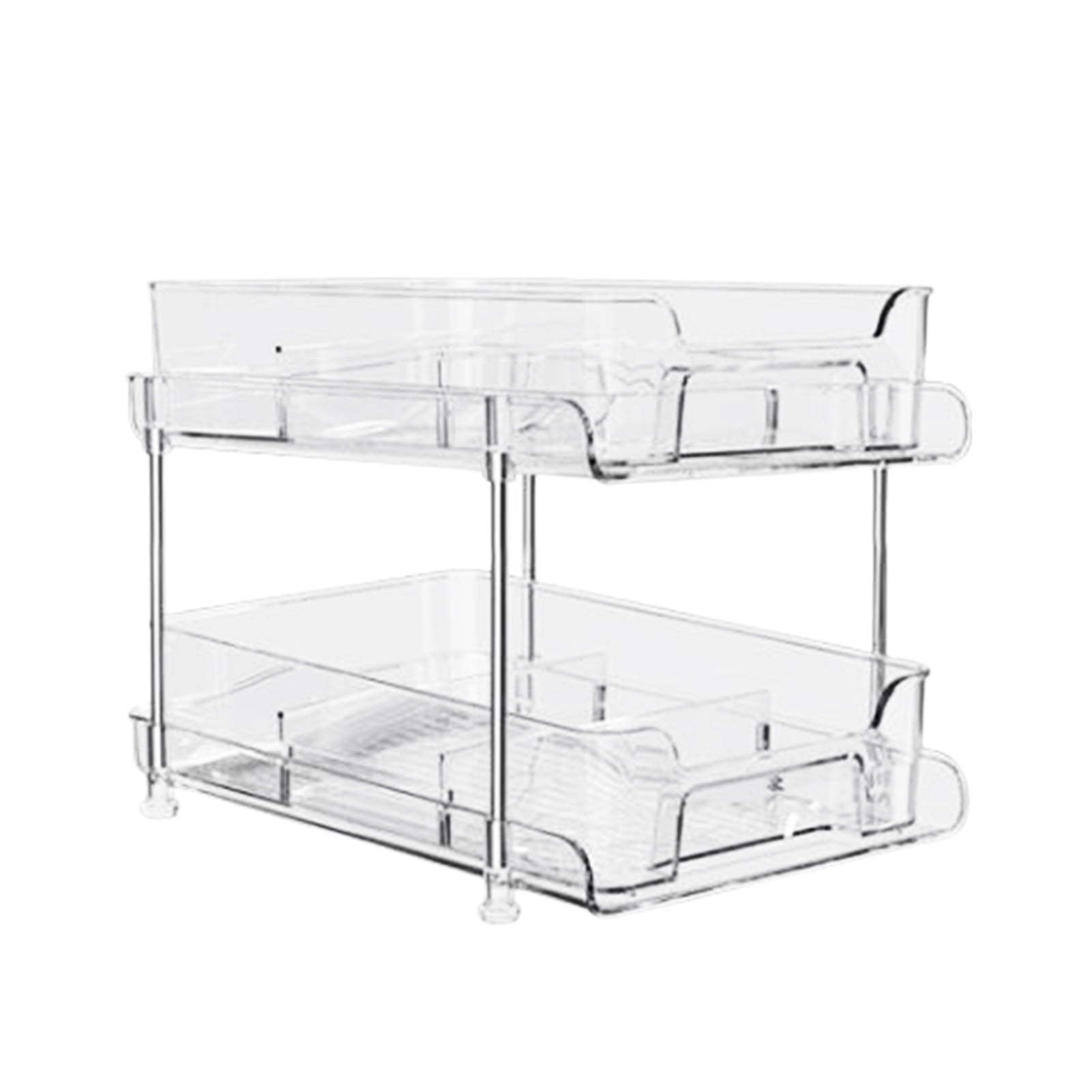 Mosey Storage Rack Clear Slide-Out Organizer Tray Multi-Purpose Durable ...