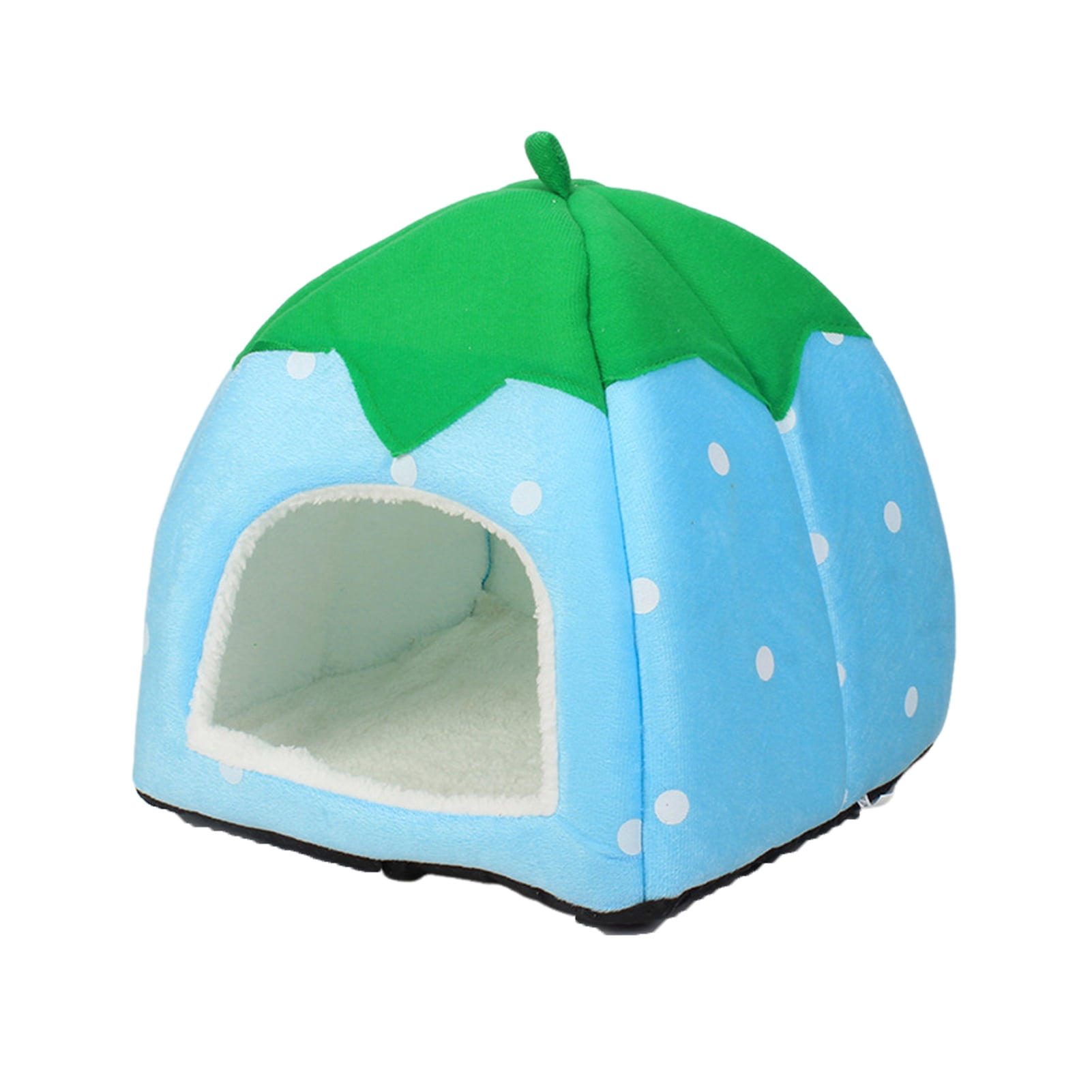 Mosey Strawberry Hamster House Guinea Pig Hideout Small Animal Bed ...
