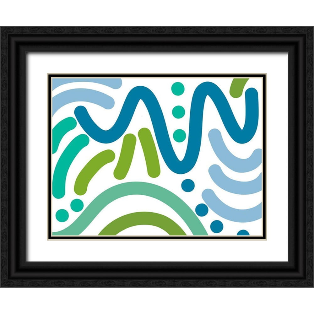 Mosher, Deidre 32x25 Black Ornate Wood Framed with Double Matting ...