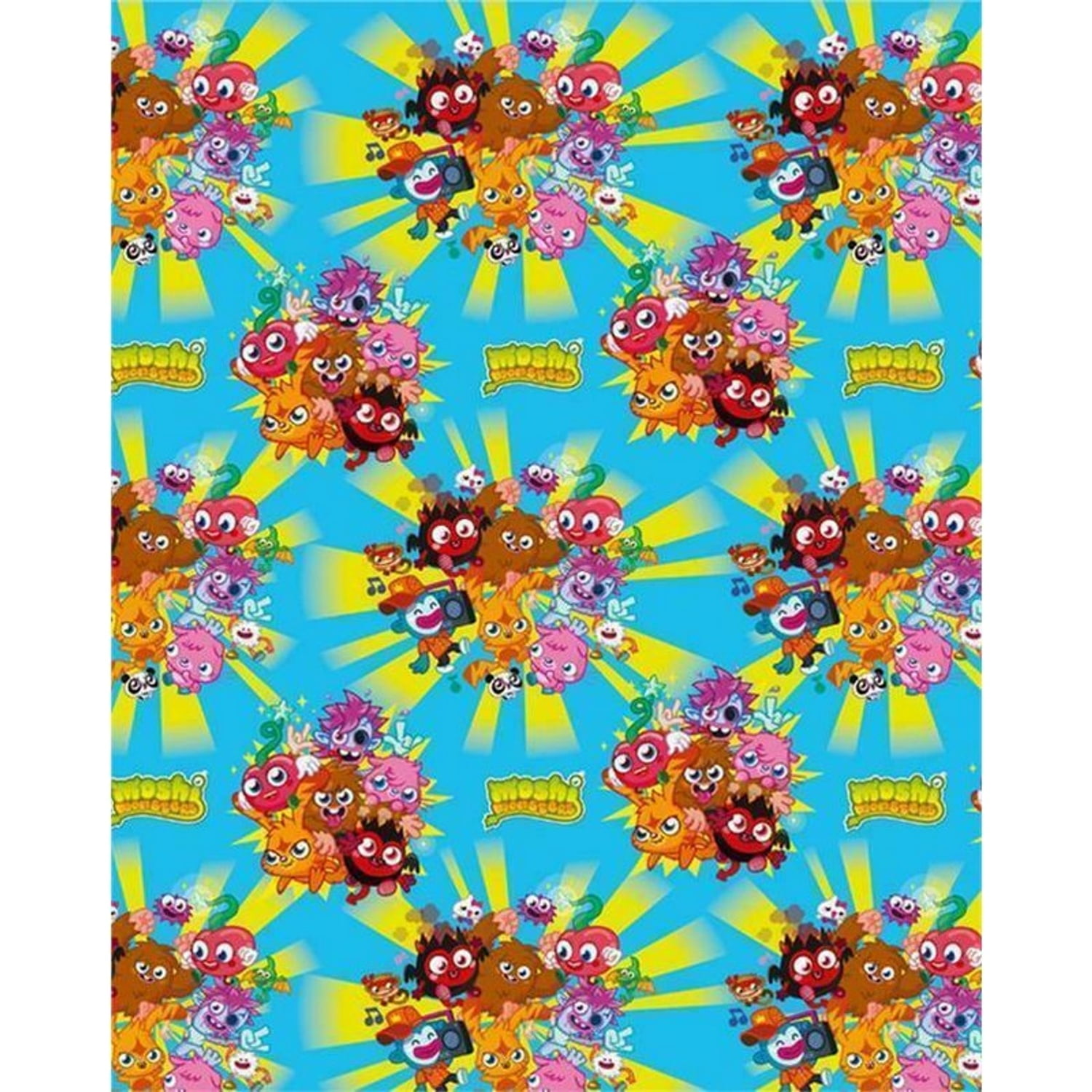 Moshi Monsters Cartoon Character Gift Wrap Sheets (Pack of 2) - Walmart.com