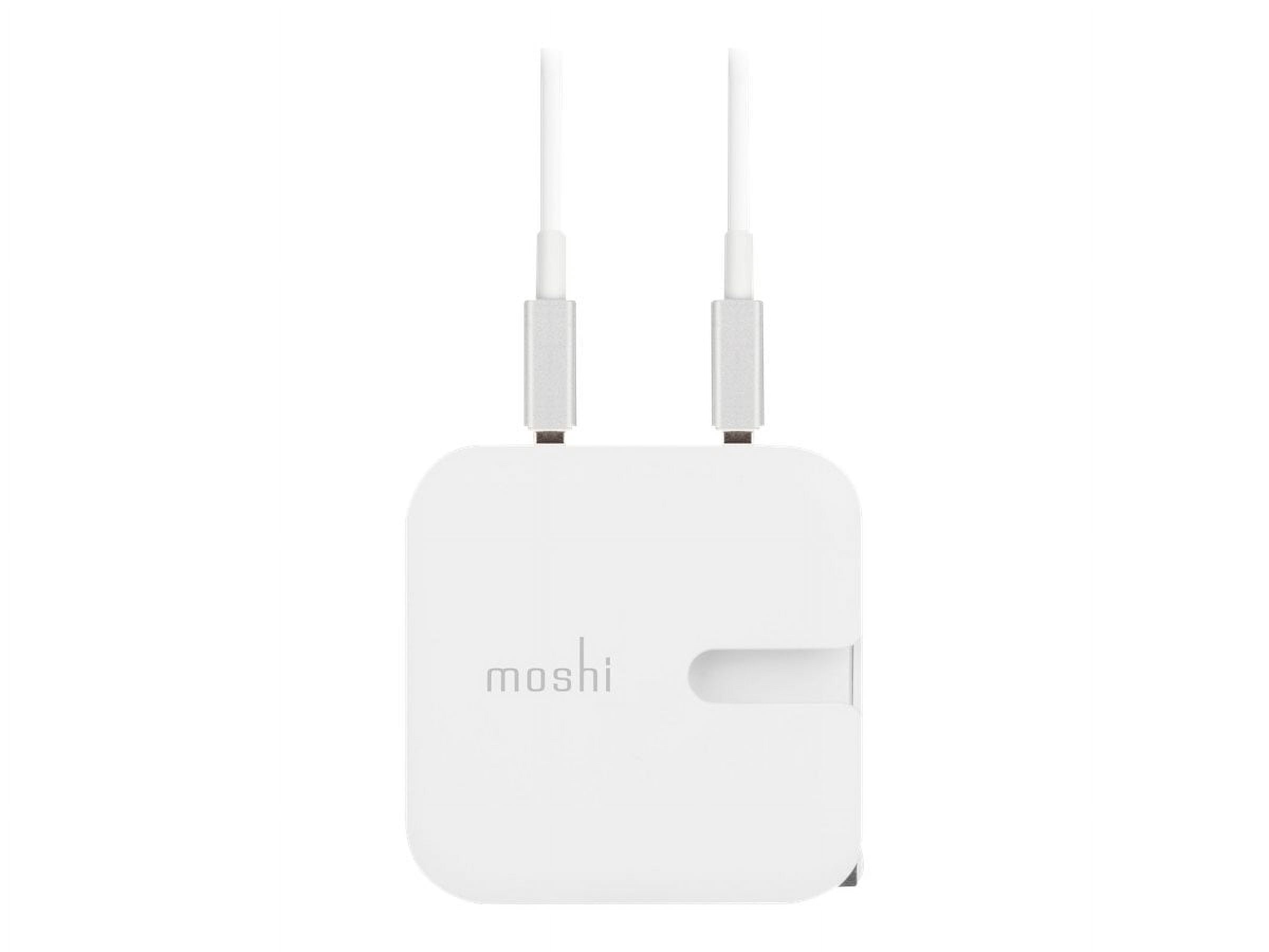 Moshi Rewind 2 - Power adapter - 2 output connectors (USB) - white ...