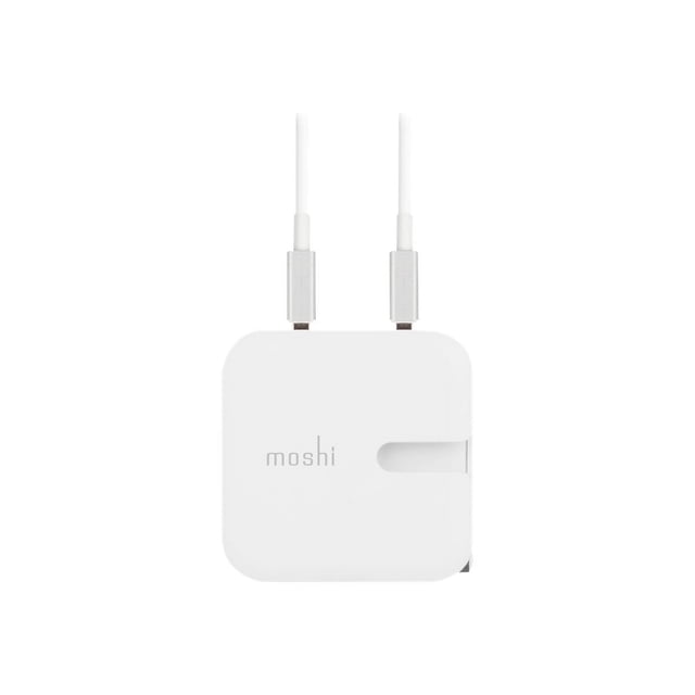 Moshi Rewind 2 - Power adapter - 2 output connectors (USB) - white ...