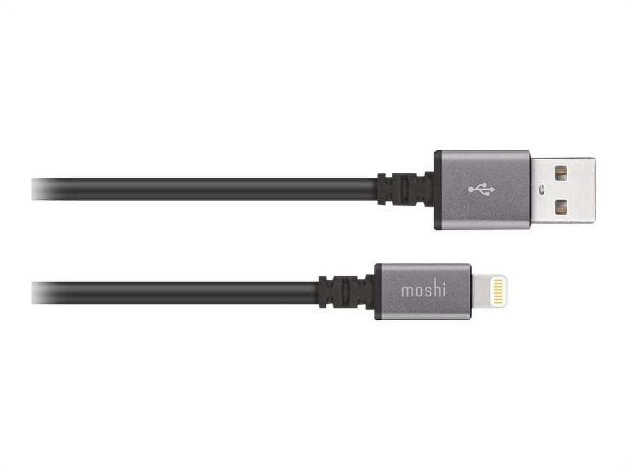 Moshi USB Cable w/ Lightning Connector - Black (3 Meter) - 9.84 ft ...