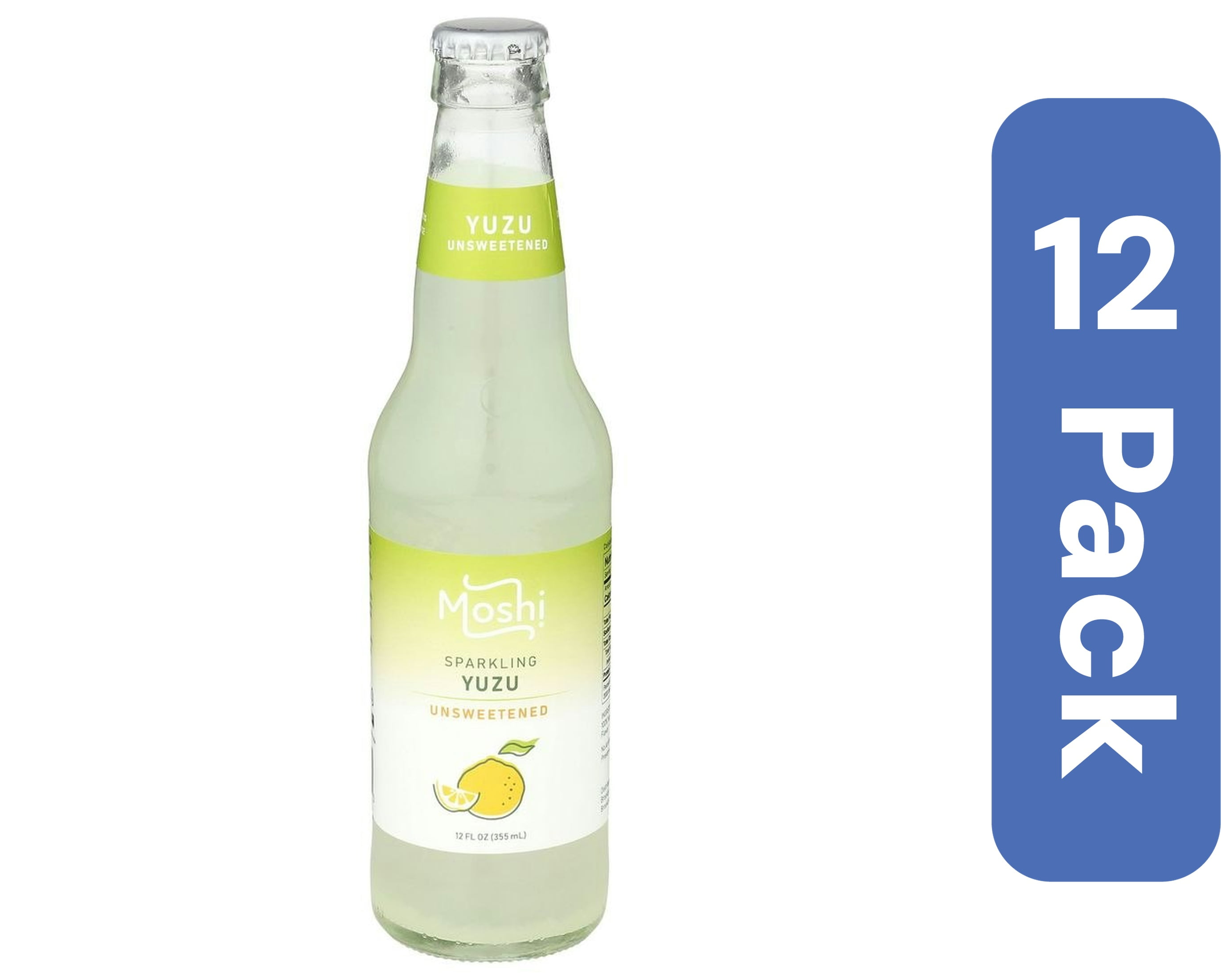 Moshi Yuzu Sparkling Water 12 fl oz (Pack Of 12) - Walmart.com