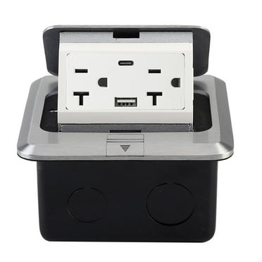 Hubbell Brass Floor Outlet Kit 71WDS - Walmart.com