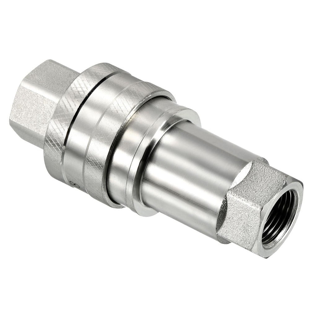 Mosiee 1 Set Hydraulic Quick Connect Coupler Set Carbon Steel G3/8 ...