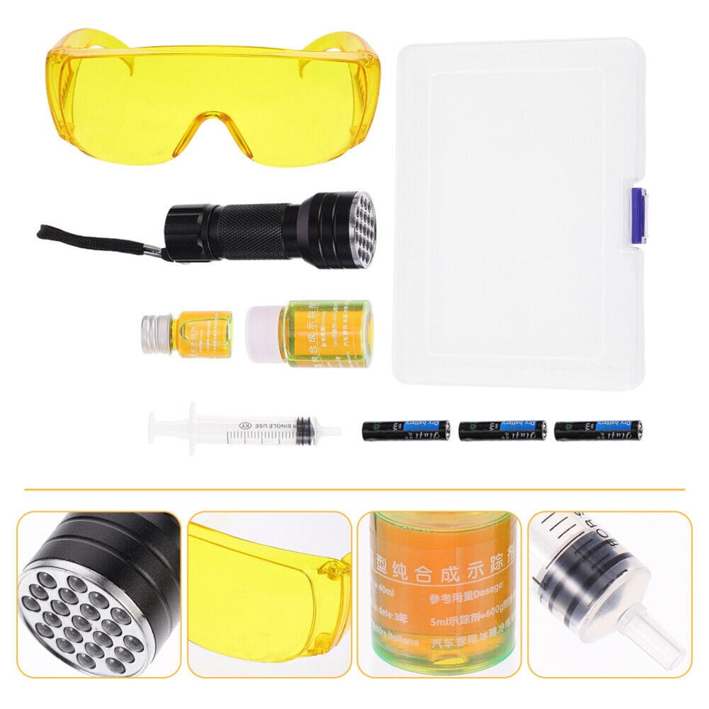 Mosiee 1 Set Uv Flashlight Kit Ac Leak Test Tool Ac Leak Test ...