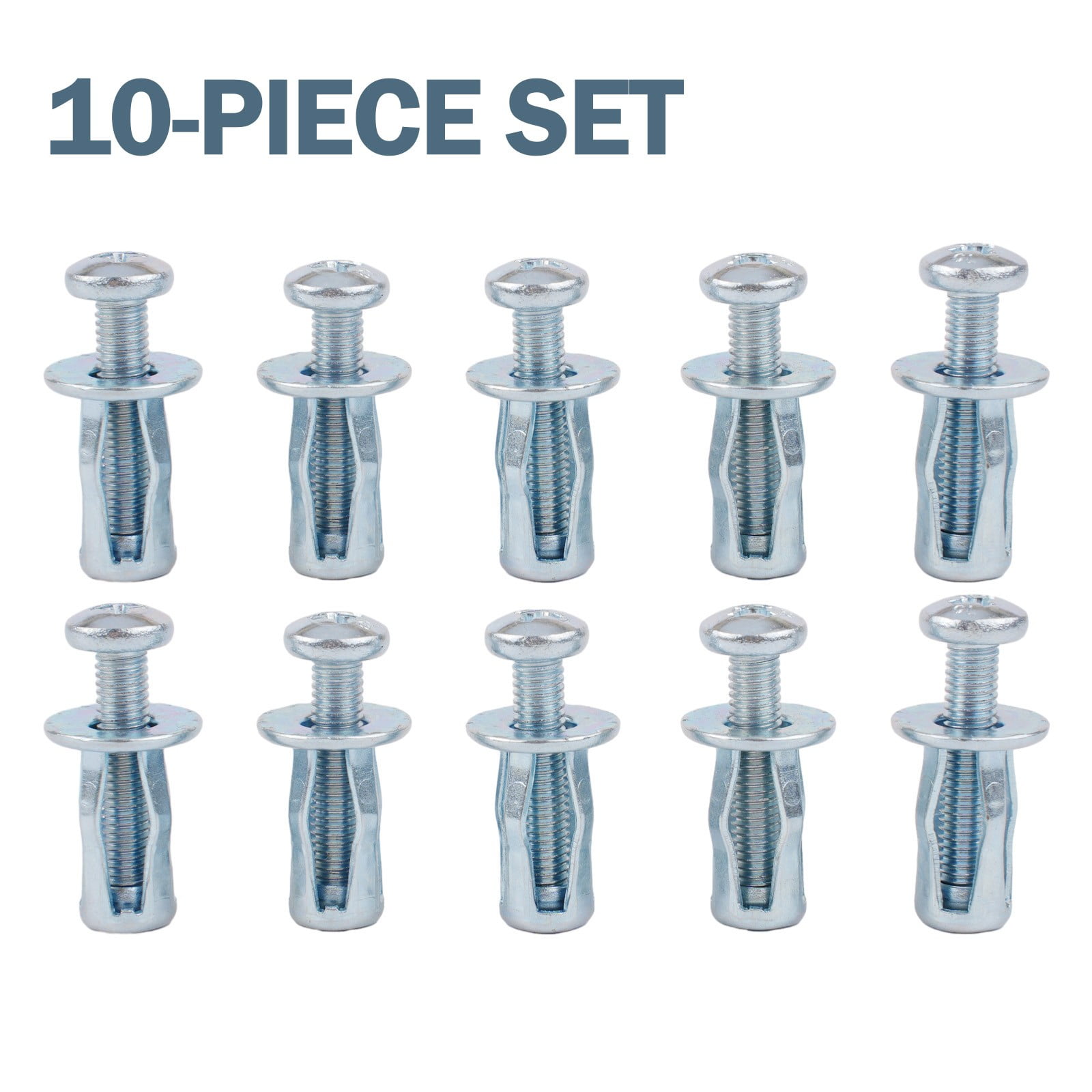 Mosiee 10 Pcs Jack Nut With Screw Metal Petal Bolt Hollow Metal Wall ...