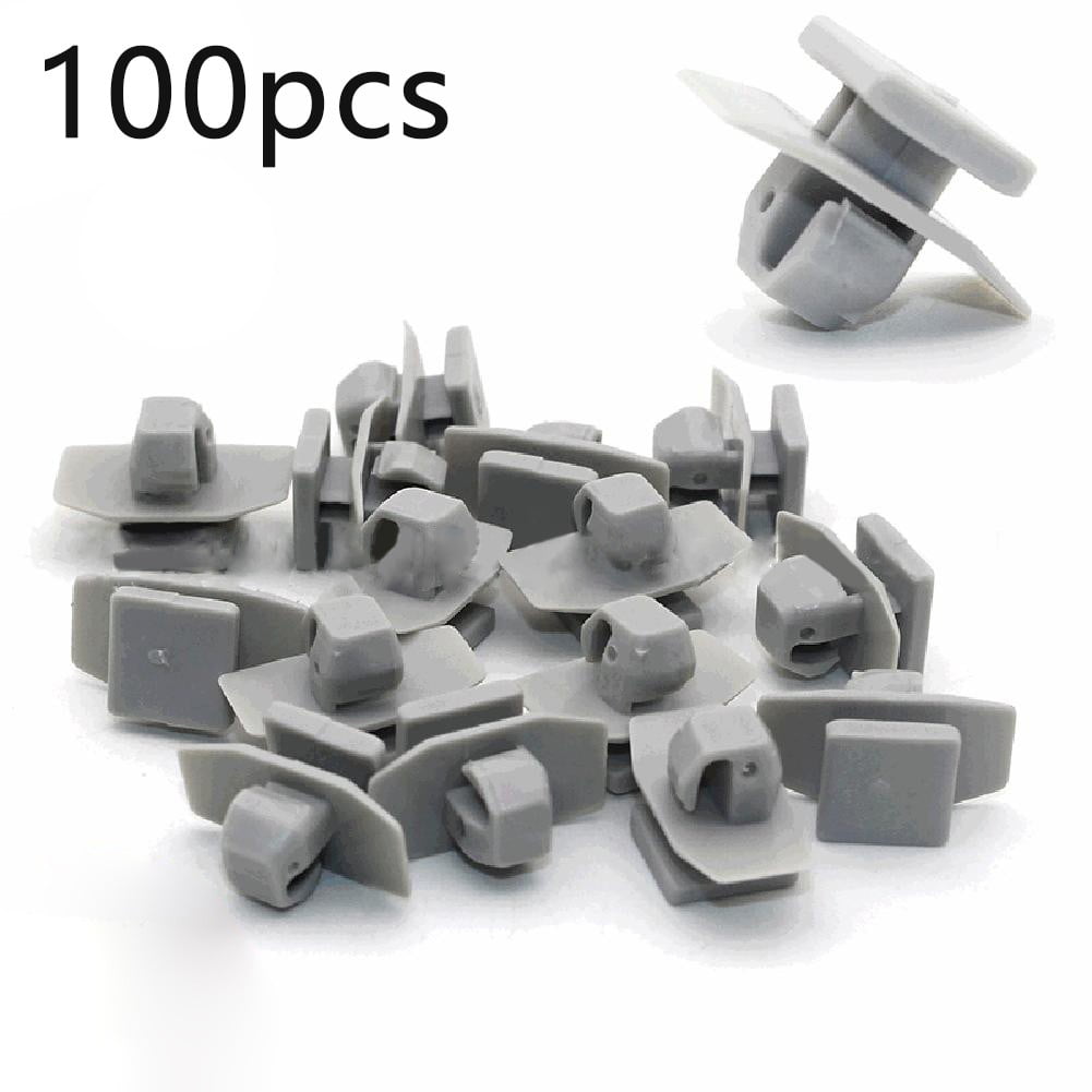 Mosiee 100Pcs Car Wheel Arch Flare Moulding Trim Fastner Clips For ...