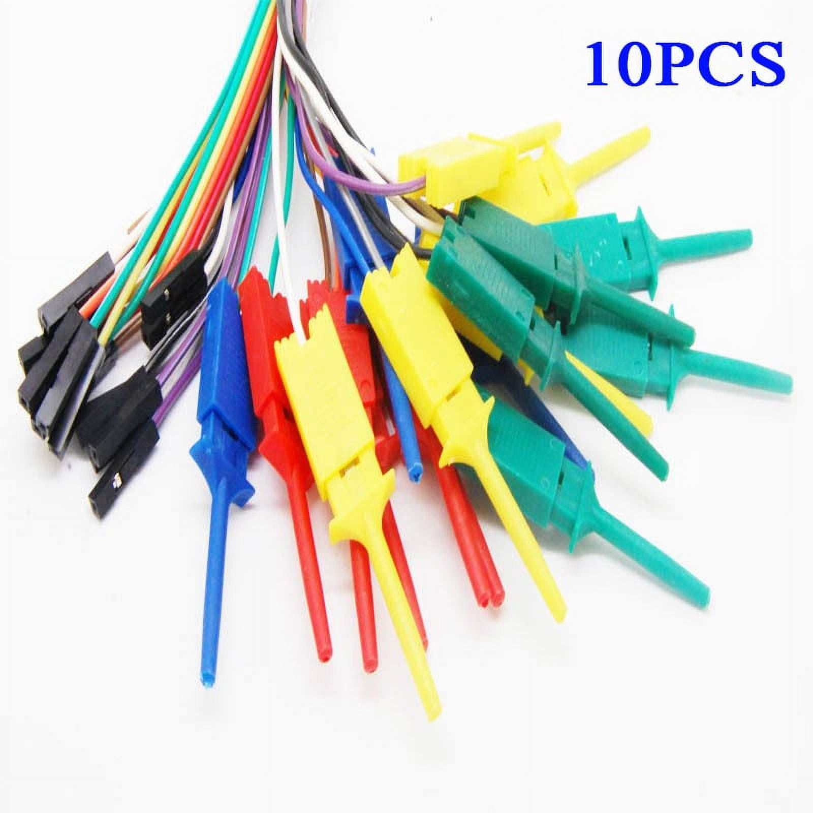 Mosiee 10Pcs Test Hook Clips For Logic Analyser Dupont Female Cable ...