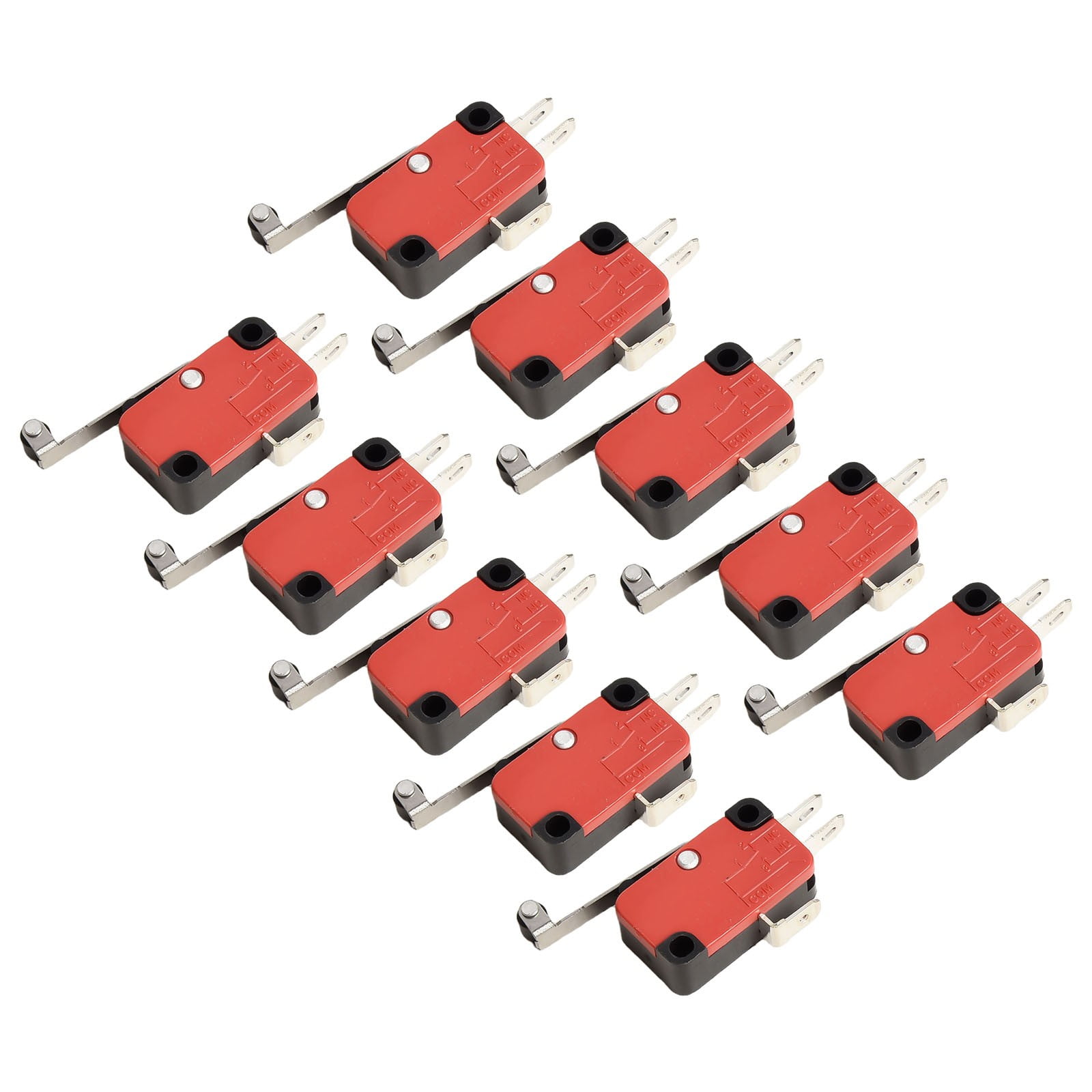 Mosiee 10Pcs V-156-1C25 Limit Switch Spdt Switch With Long Roller For 3D Printer - Walmart.com