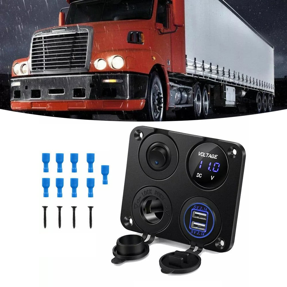 Mosiee 12V 4.2A Dual Usb Car Power Socket Car Charger Voltmeter For ...