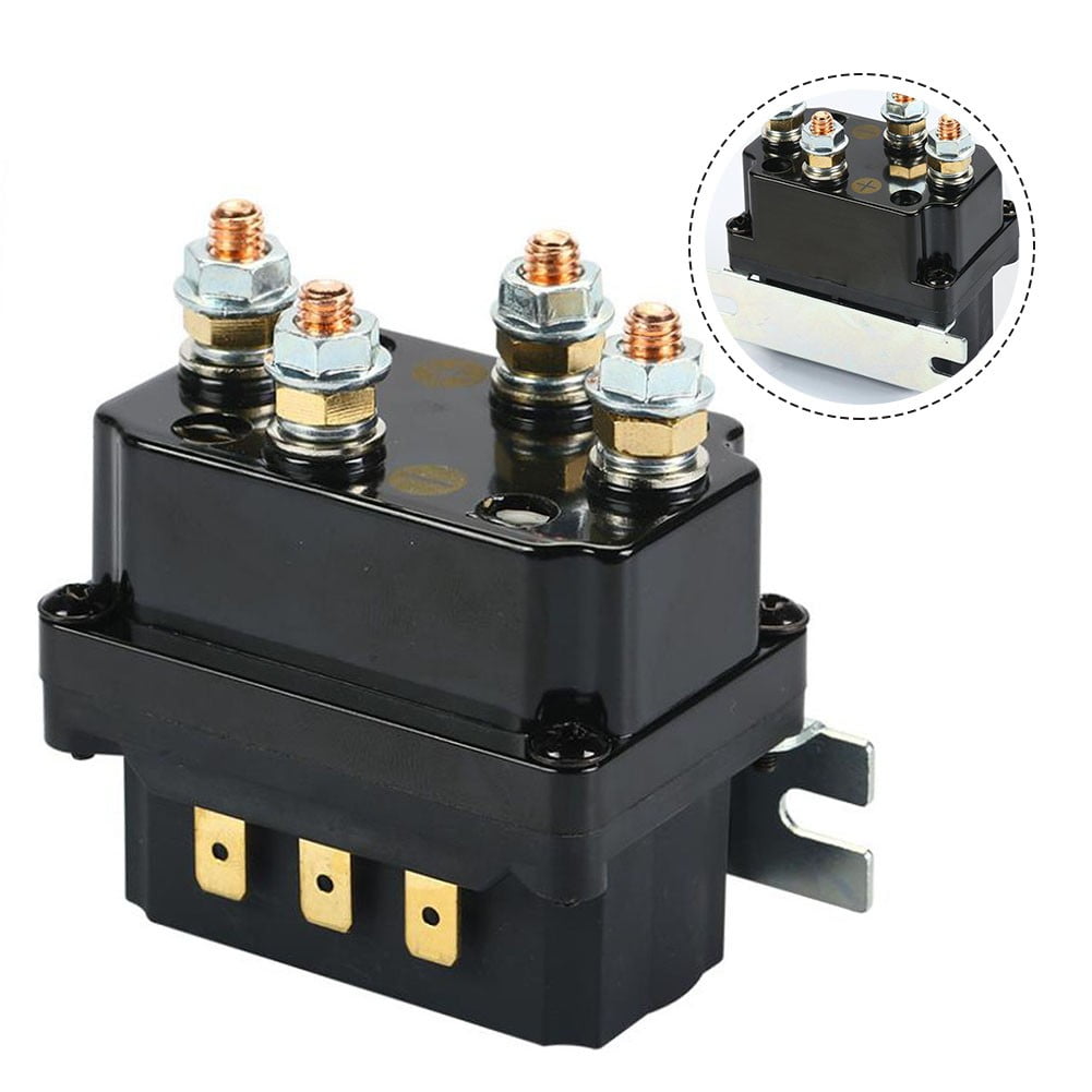 Mosiee 12V Winch Rocker Switch Thumb 250A Solenoid Relay Contactor ...