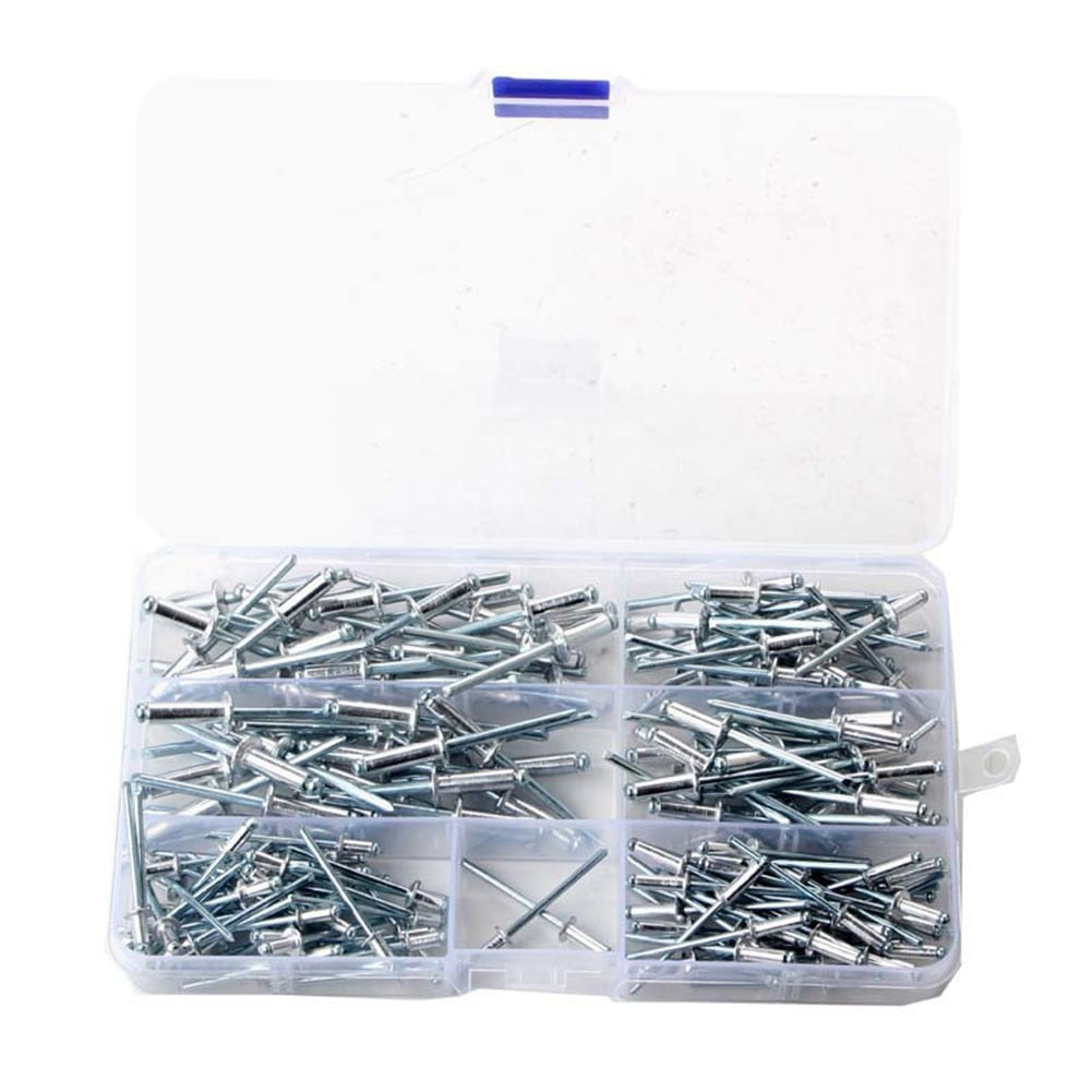 Mosiee 175Pcs Rivet Set 6 Sizes Of Aluminum Blind Rivets Assorted Blind ...