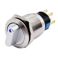 Mosiee 19Mm Rotary Switch Latching Stainless Steel Led Light 3 Position ...