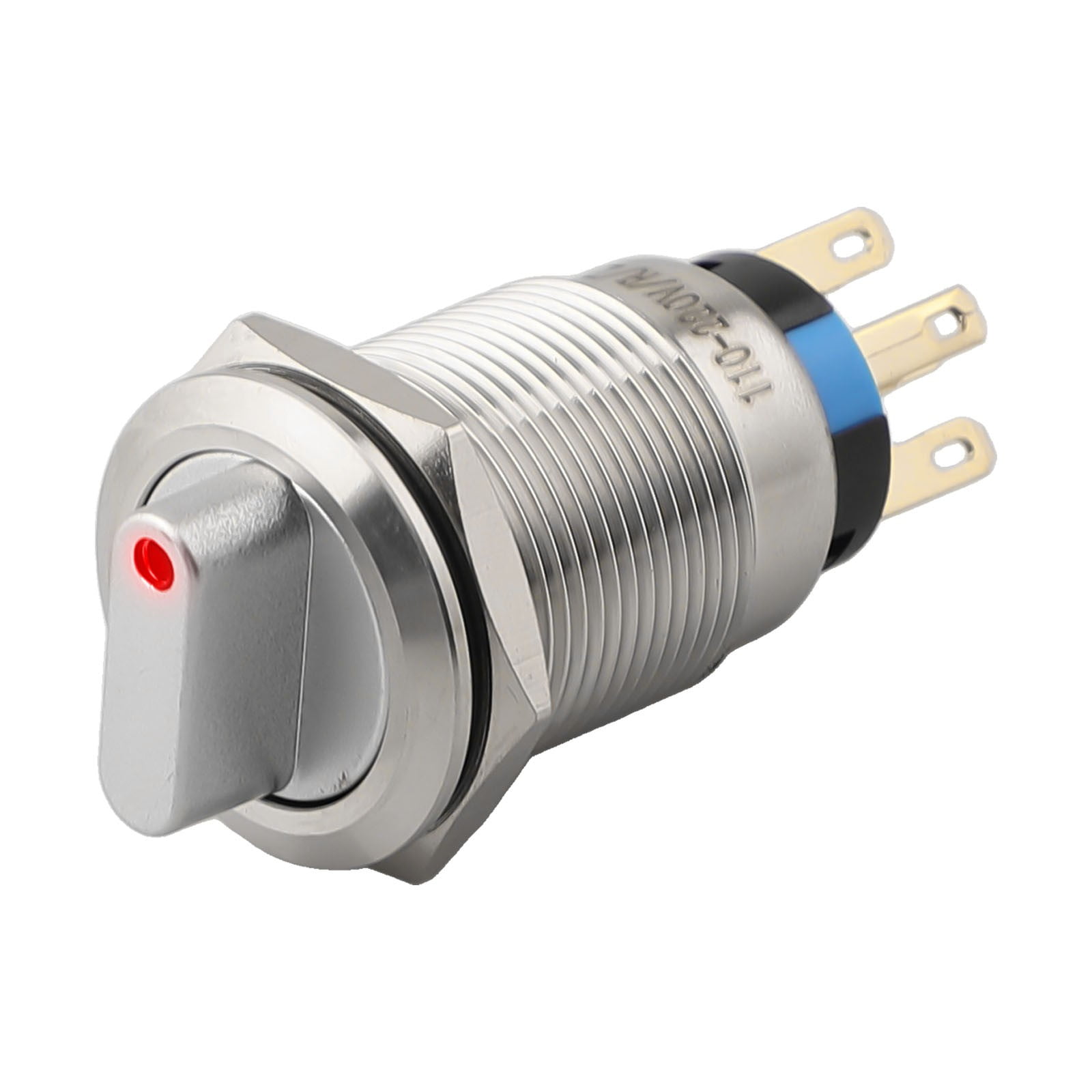 Mosiee 19Mm Selector Rotary Switch Stainless Steel 304 Latching Led ...