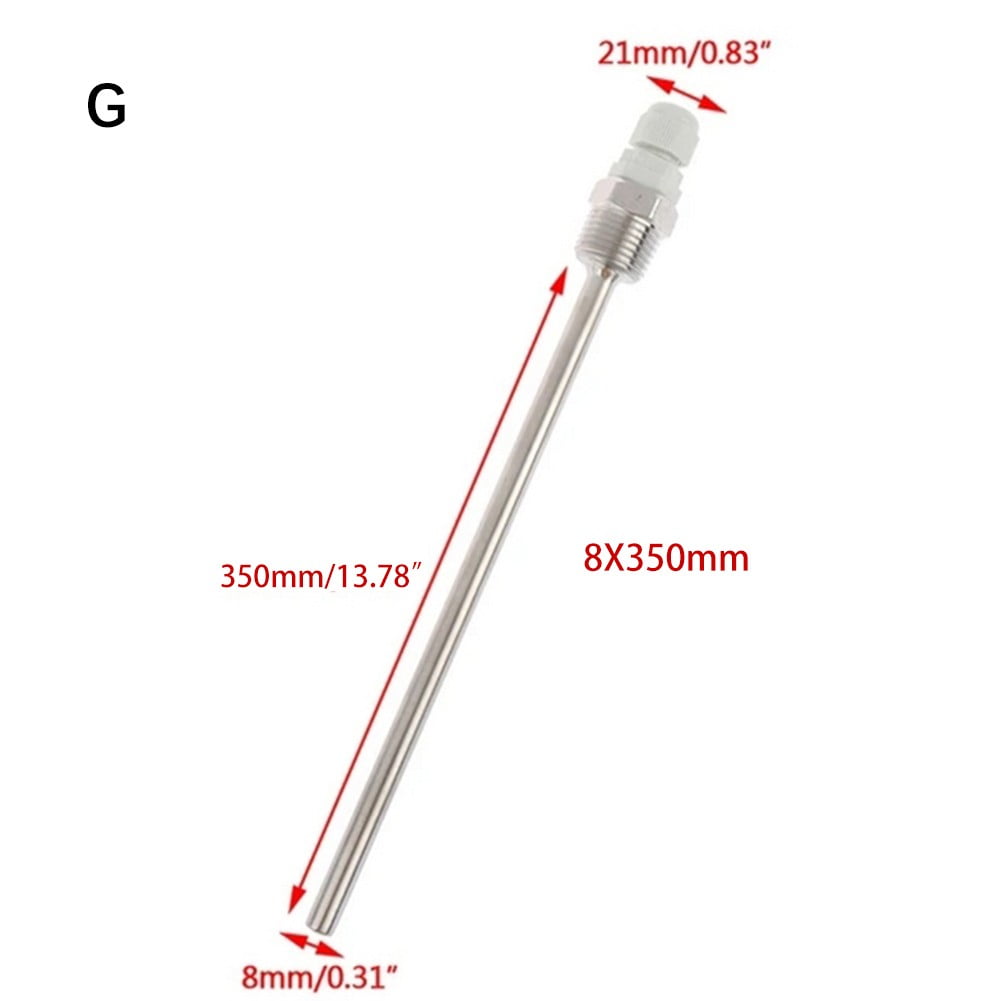 Mosiee 1Pc 50-50Mm Stainless Steel Thermowell 1/2\"Npt Threads Quickly ...